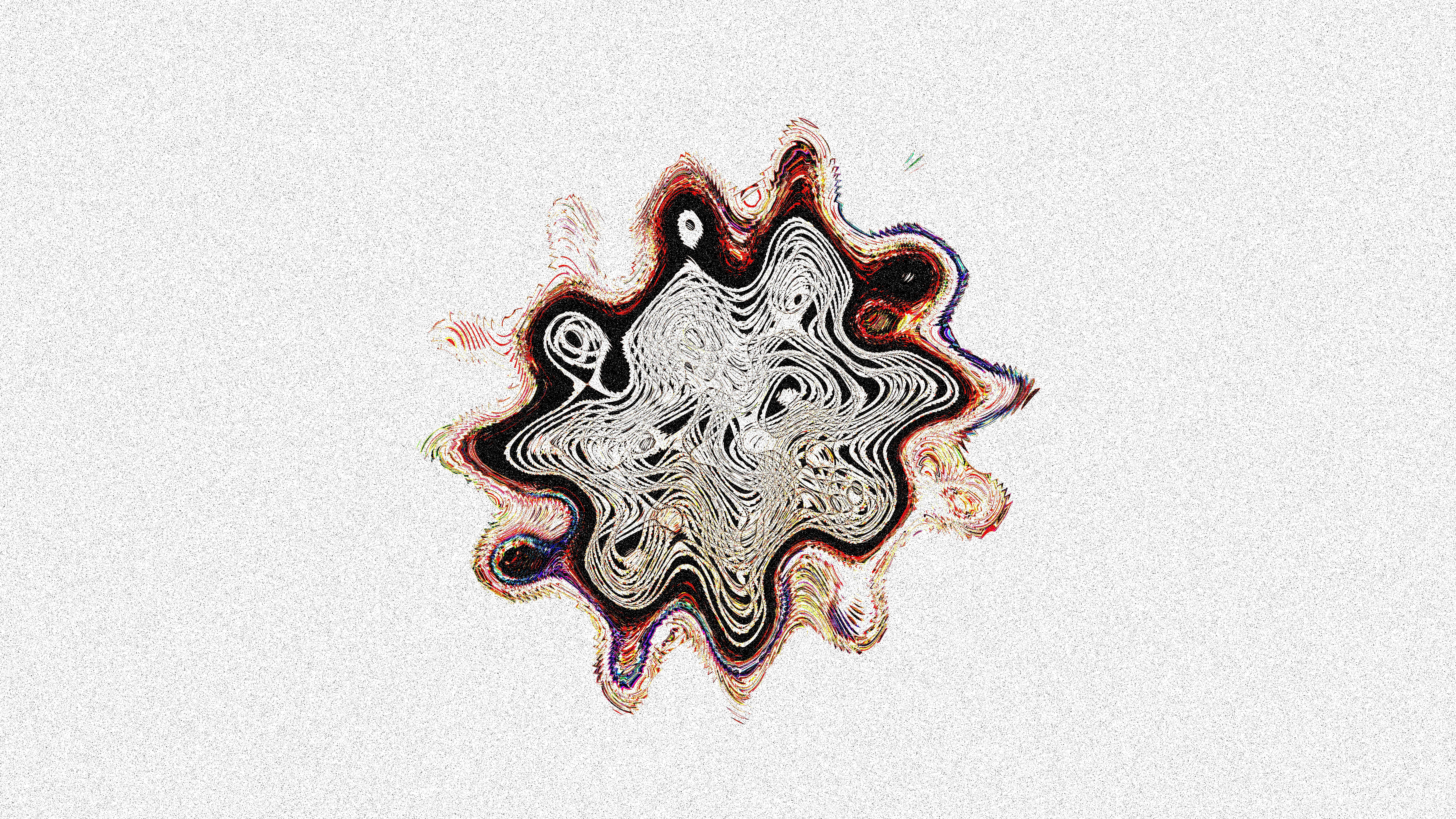 An abstract, wavy blob against a white background. photo – Free ...