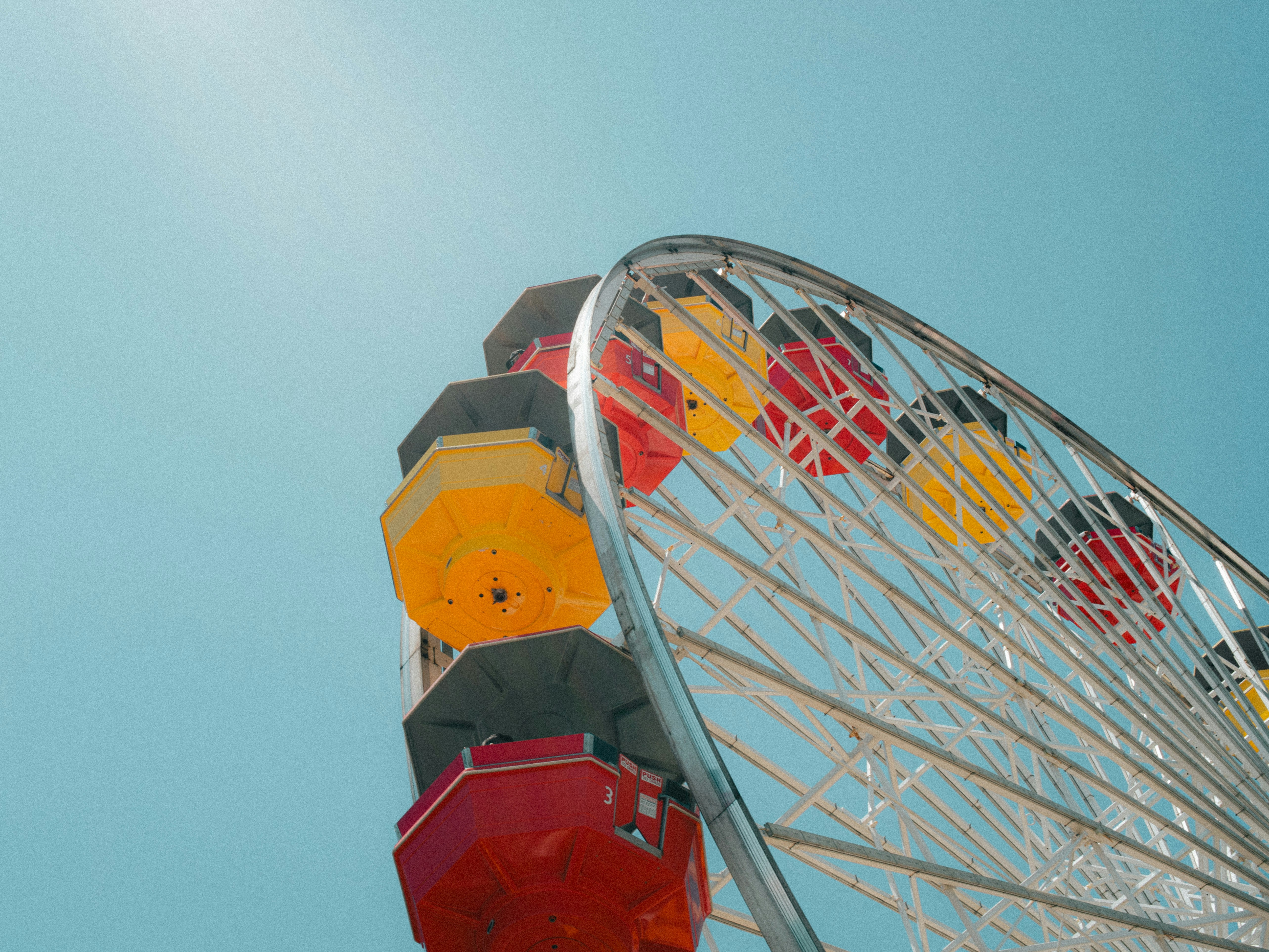 Whirls of Color Against a Clear Sky