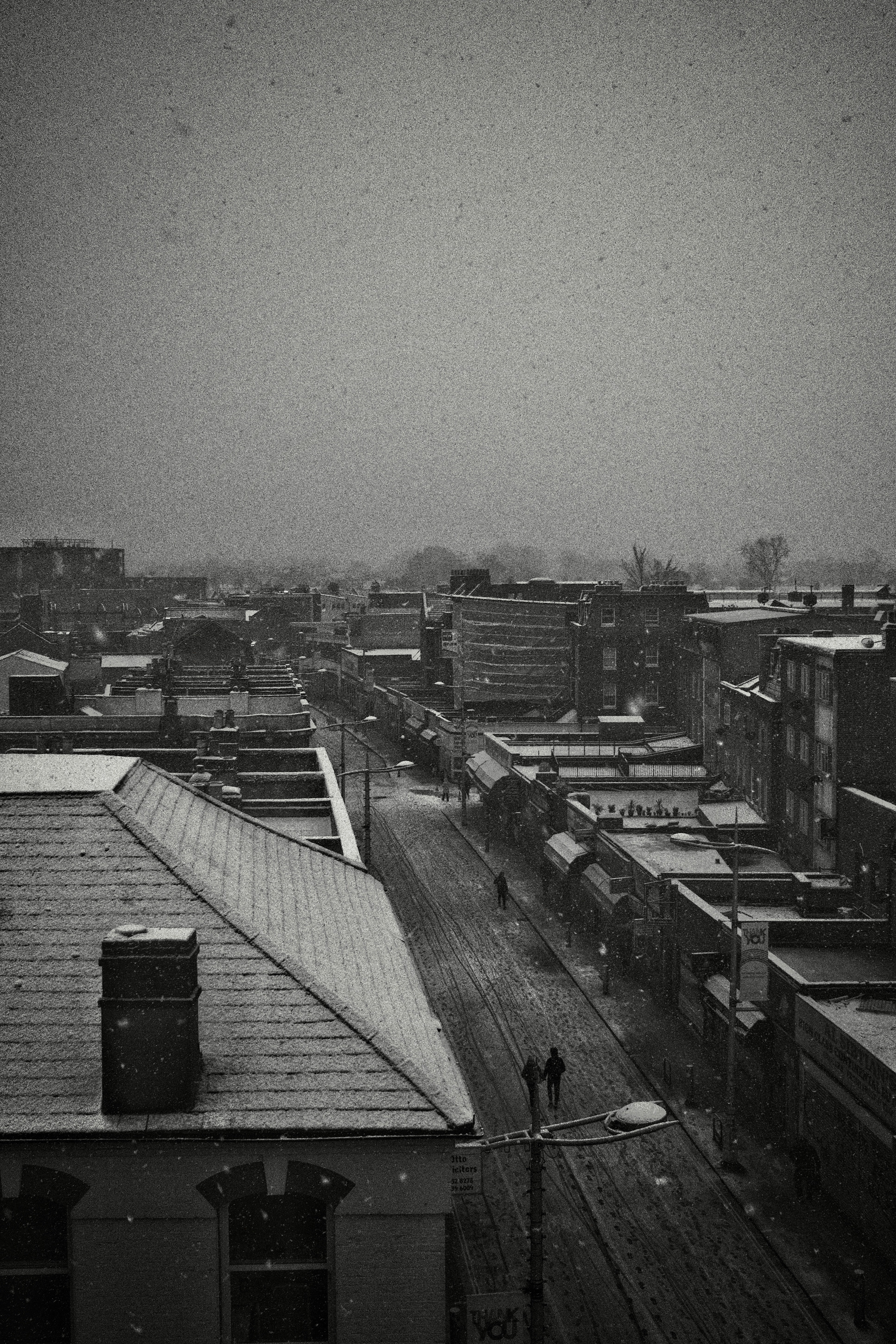 Whispers of Winter: A City Cloaked in Snow