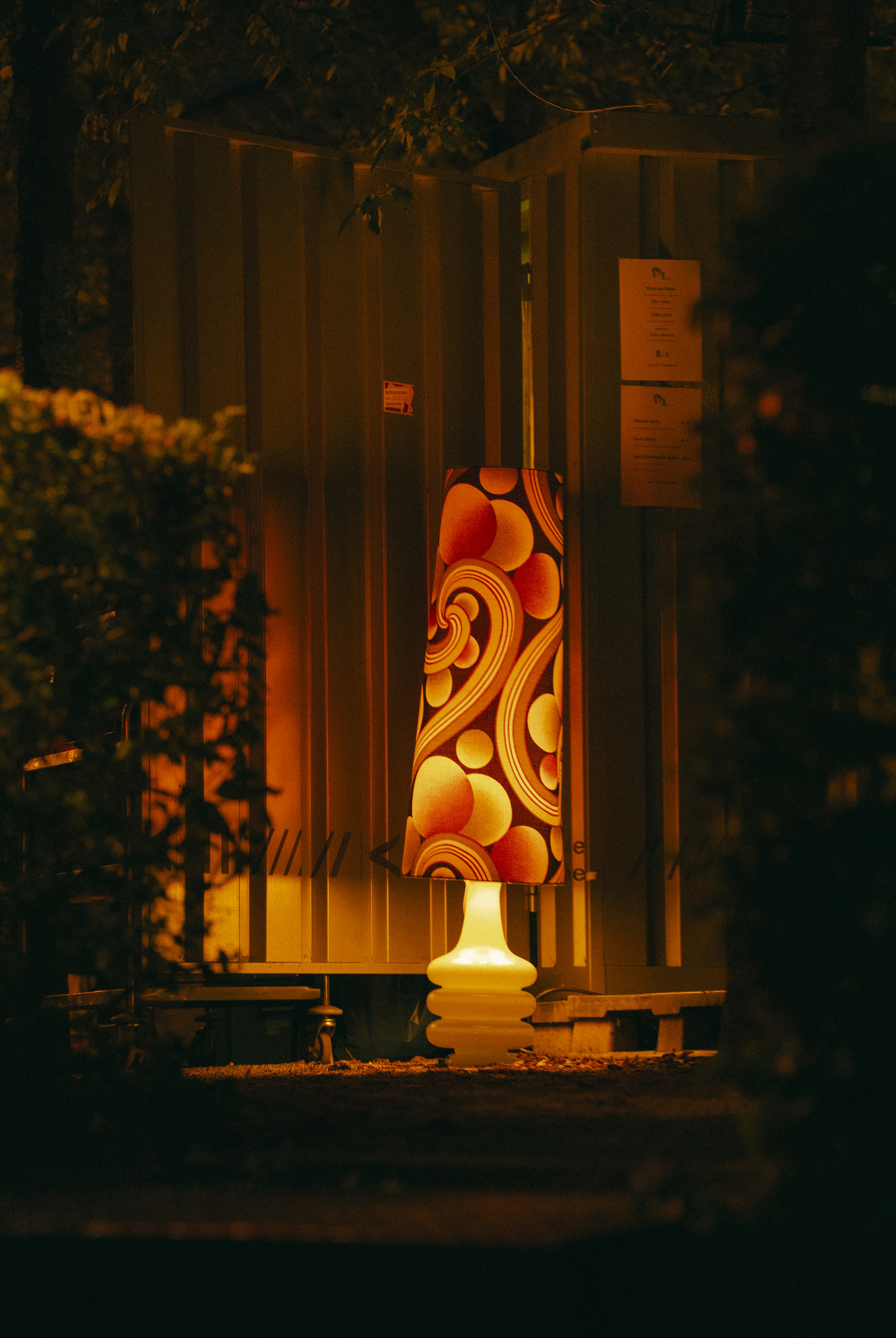 Luminous Retro Elegance in the Night