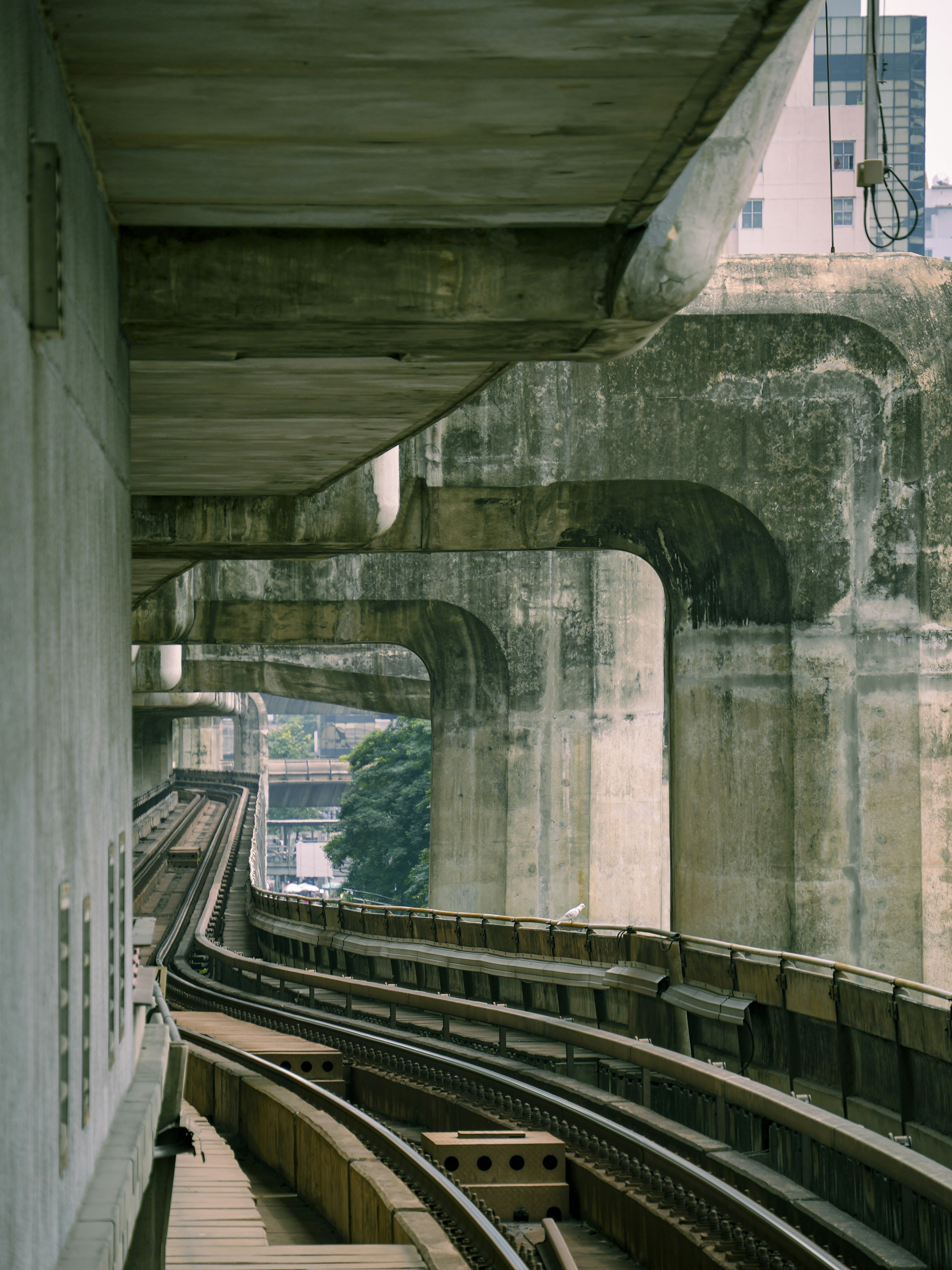 Urban Symphony of Concrete and Steel