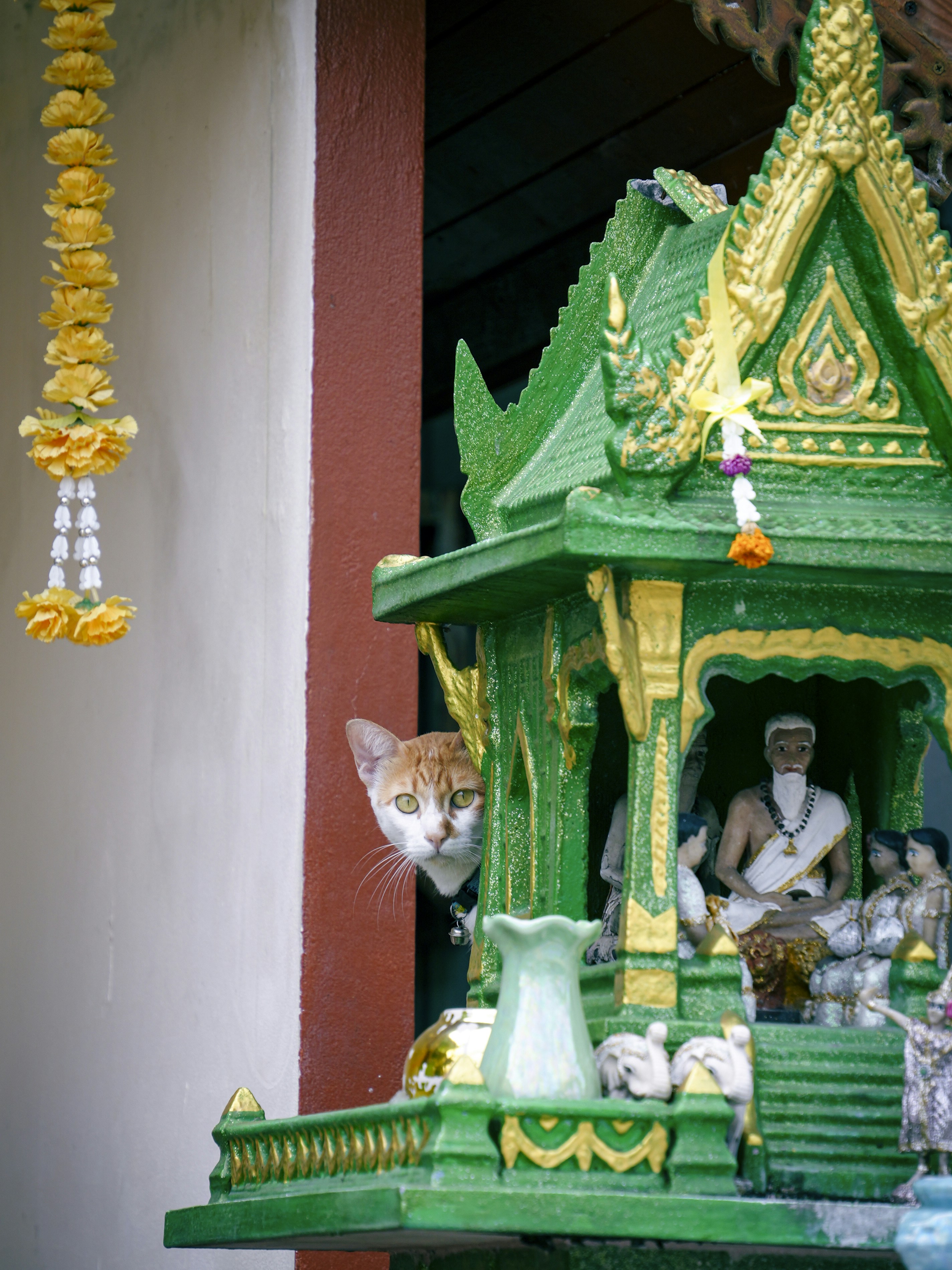 Whiskered Guardian of the Shrine