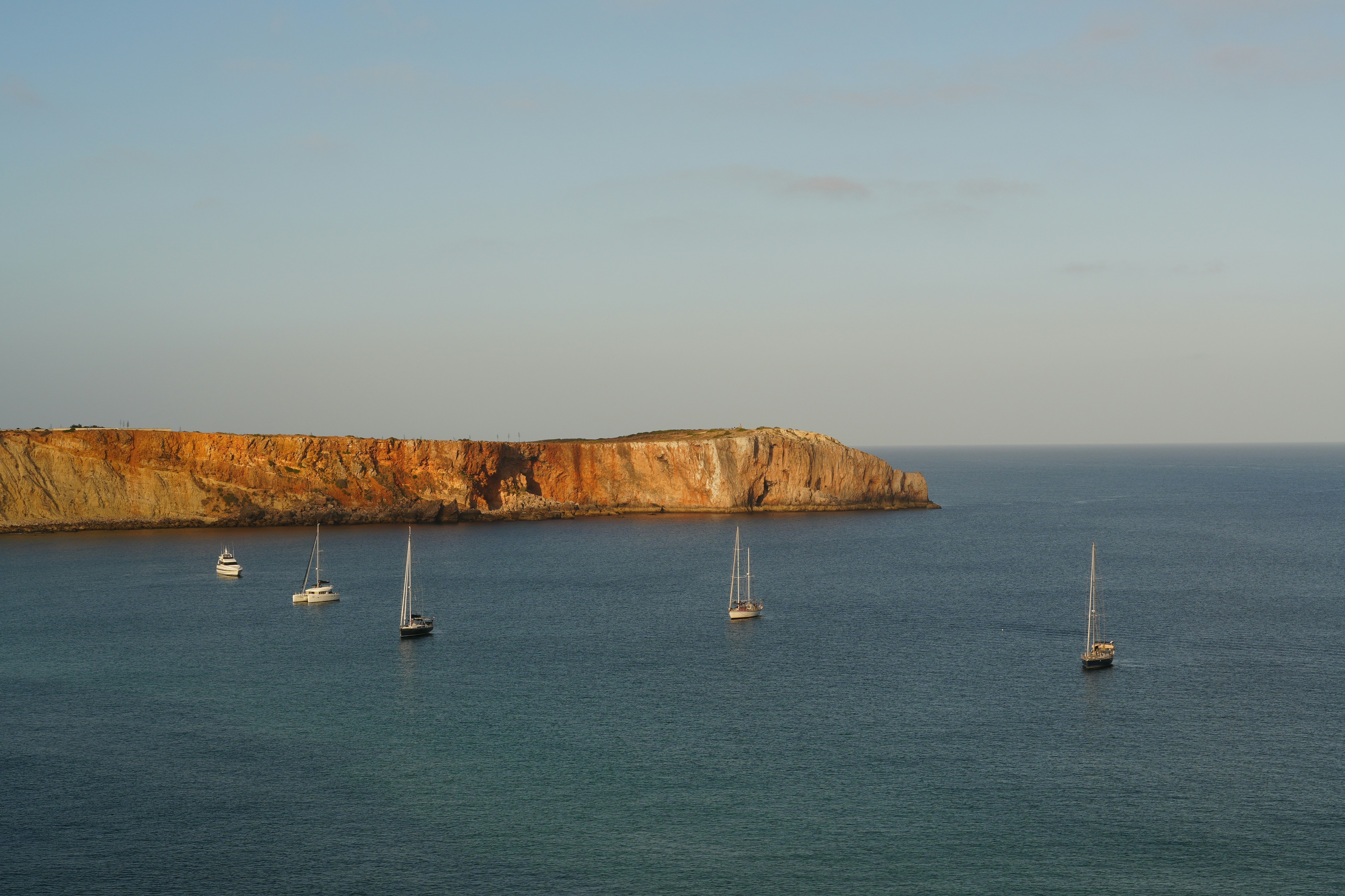 Sailboats Embracing Serenity at Dusk