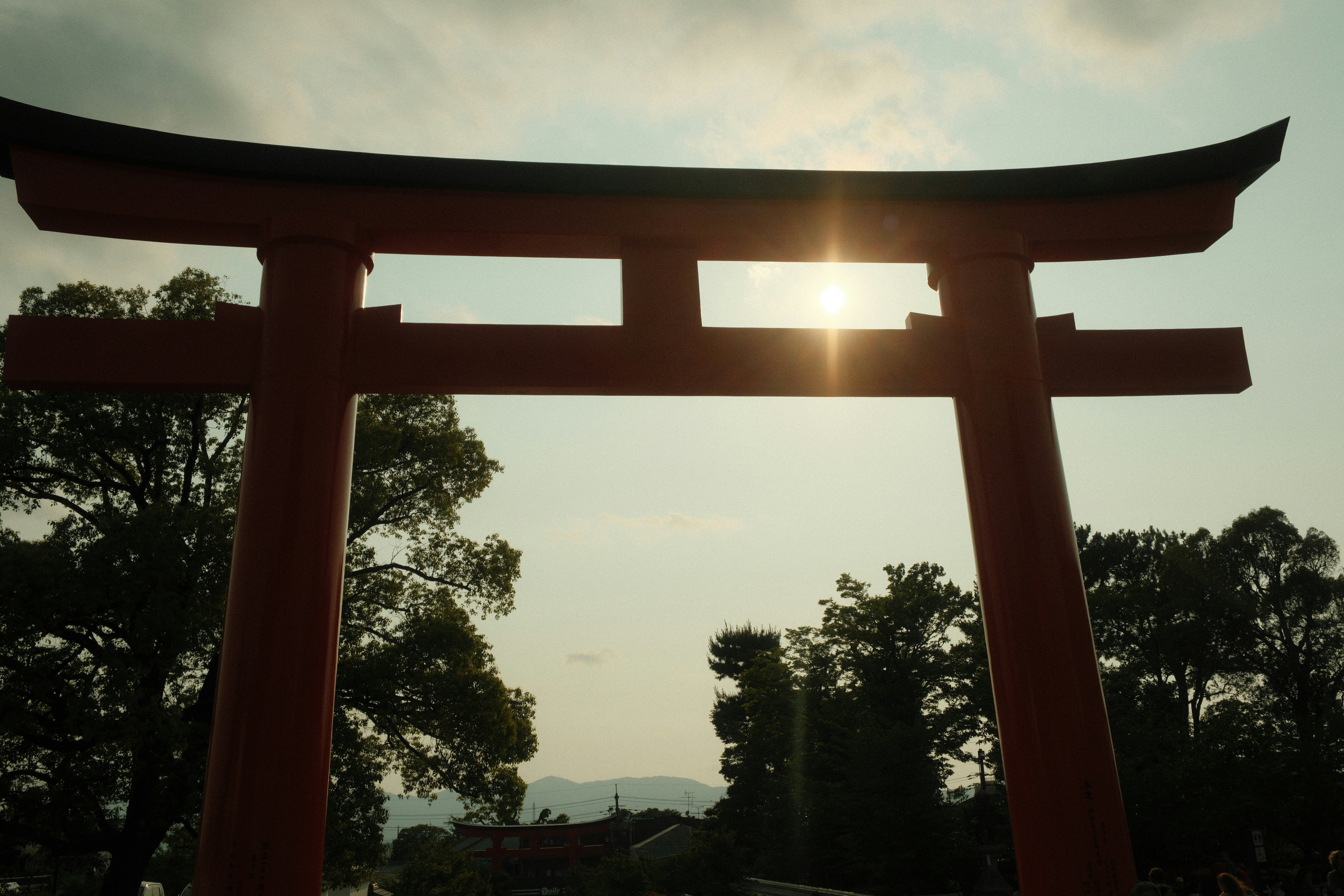Gateway to Tranquility: A Torii at Dusk