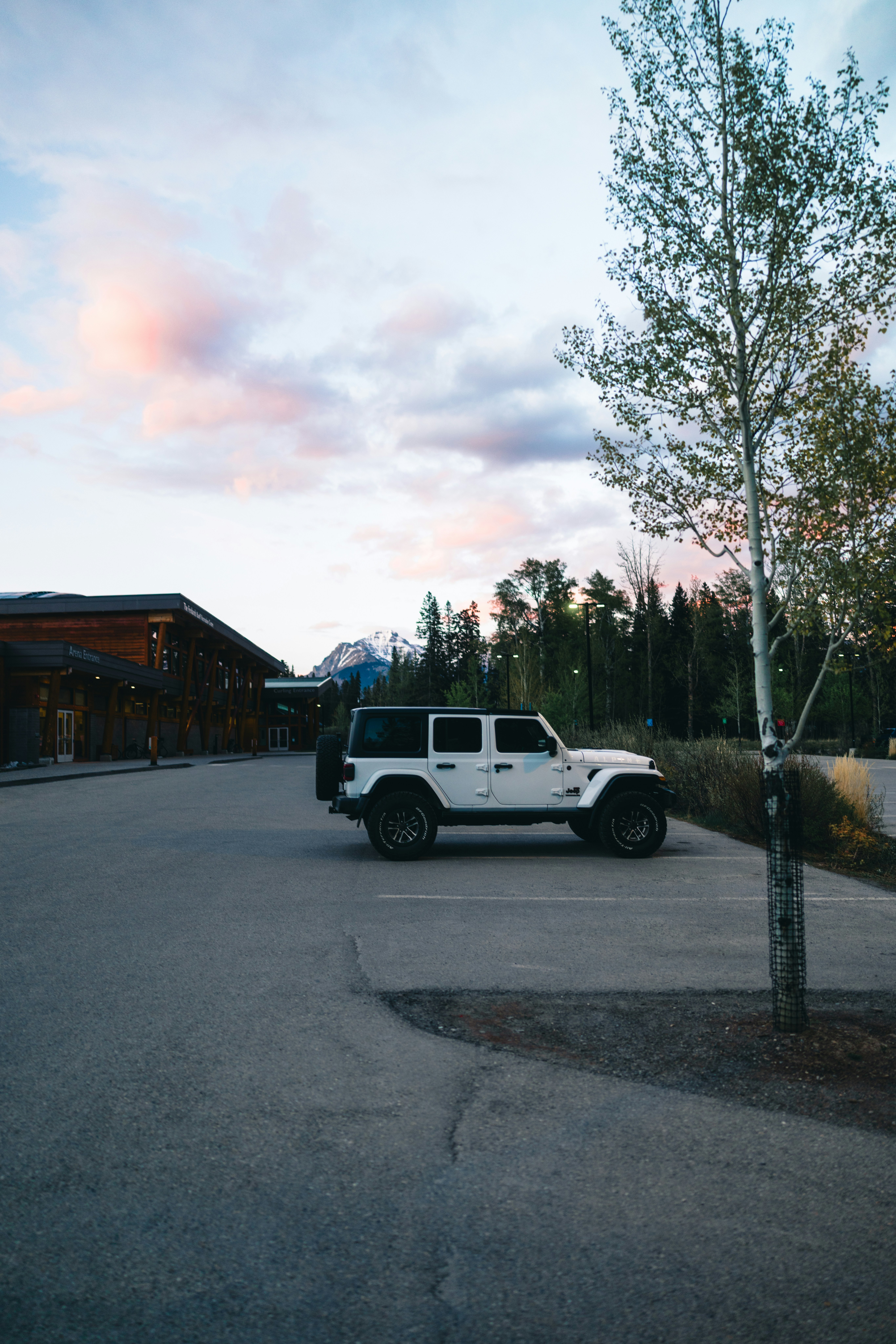 Serene Evening at the Trailhead
