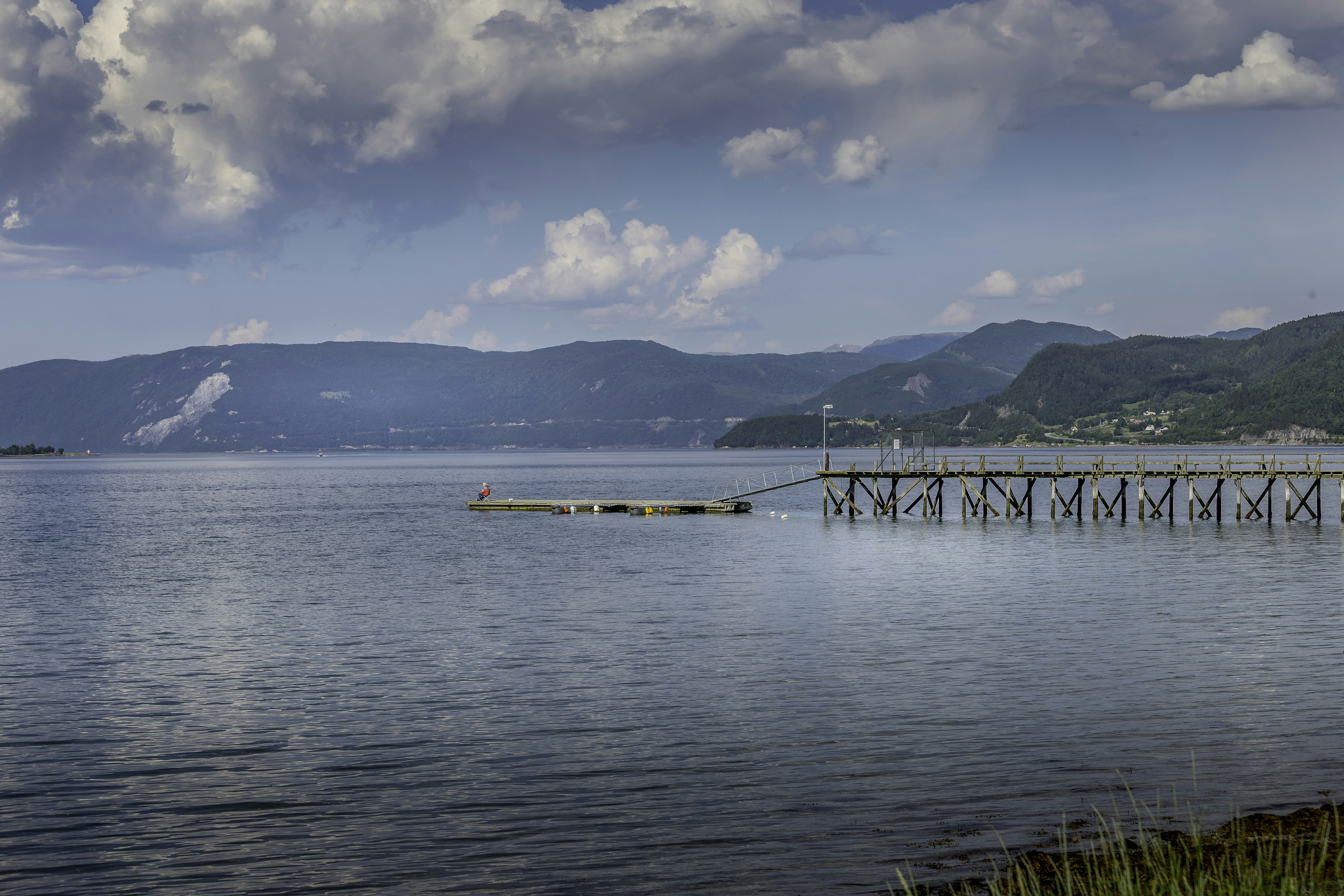 The pier in Rognan/Norway