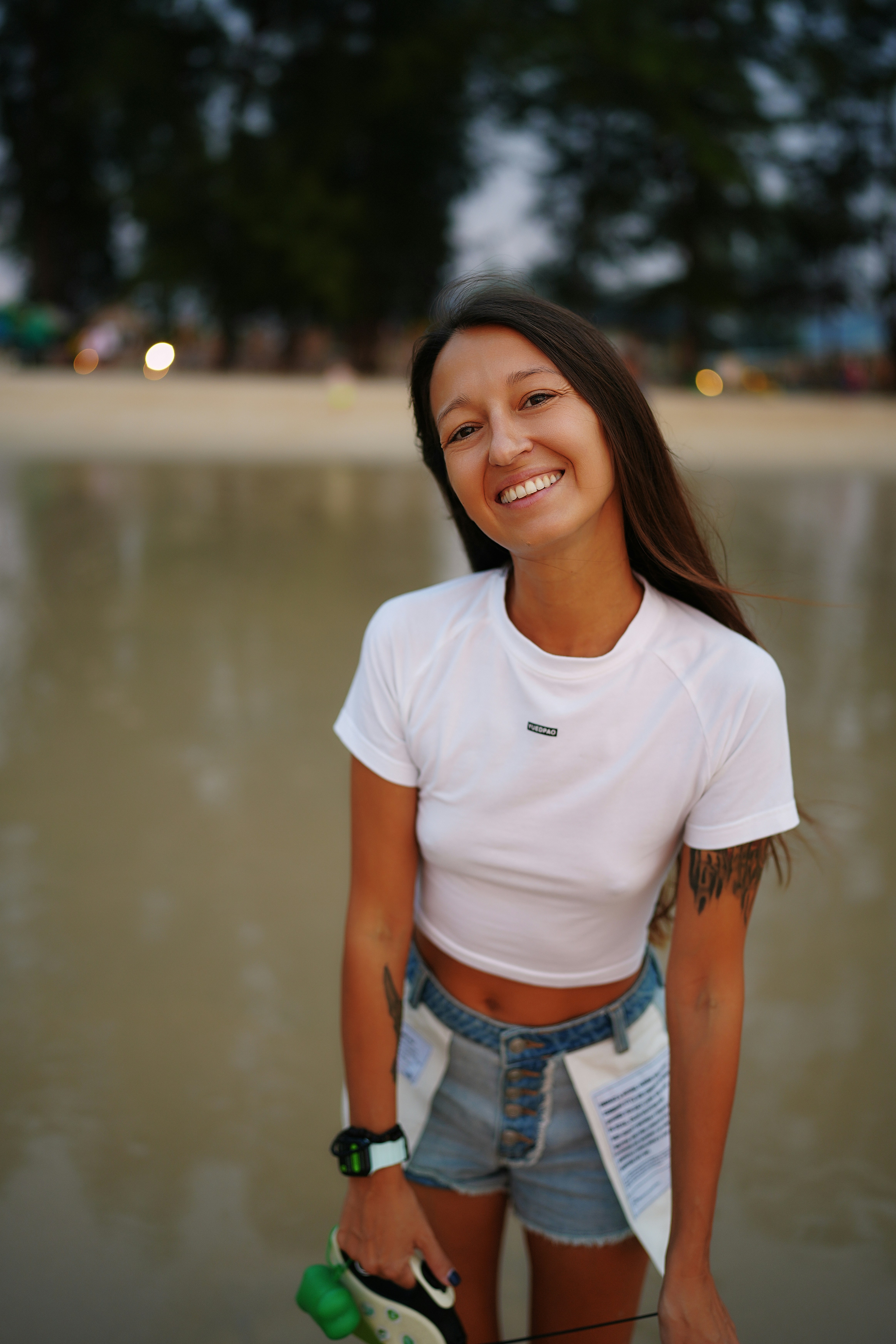 Joyful Moments by the Shore