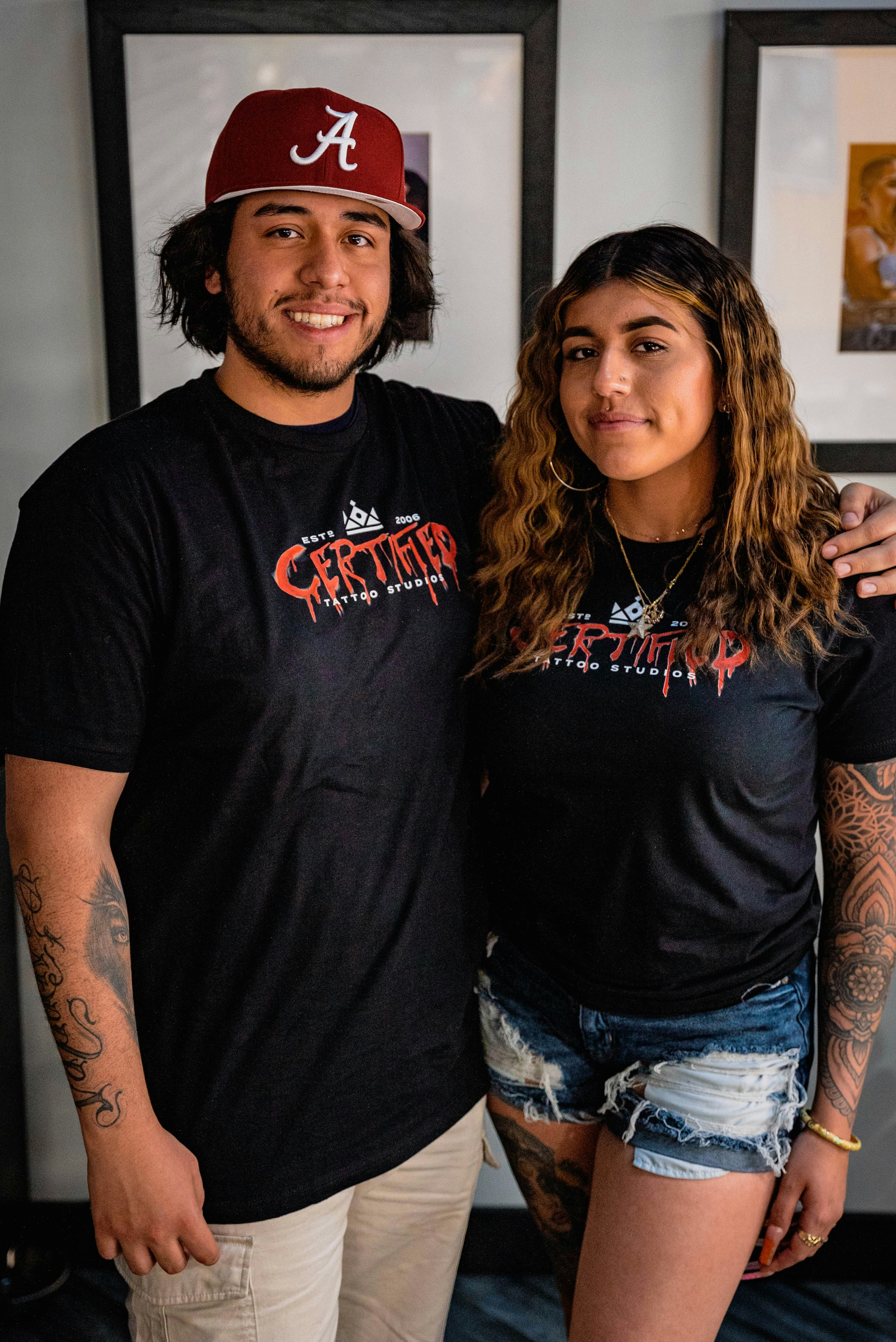 Framed Familiarity: A Studio Portrait of Two Friends