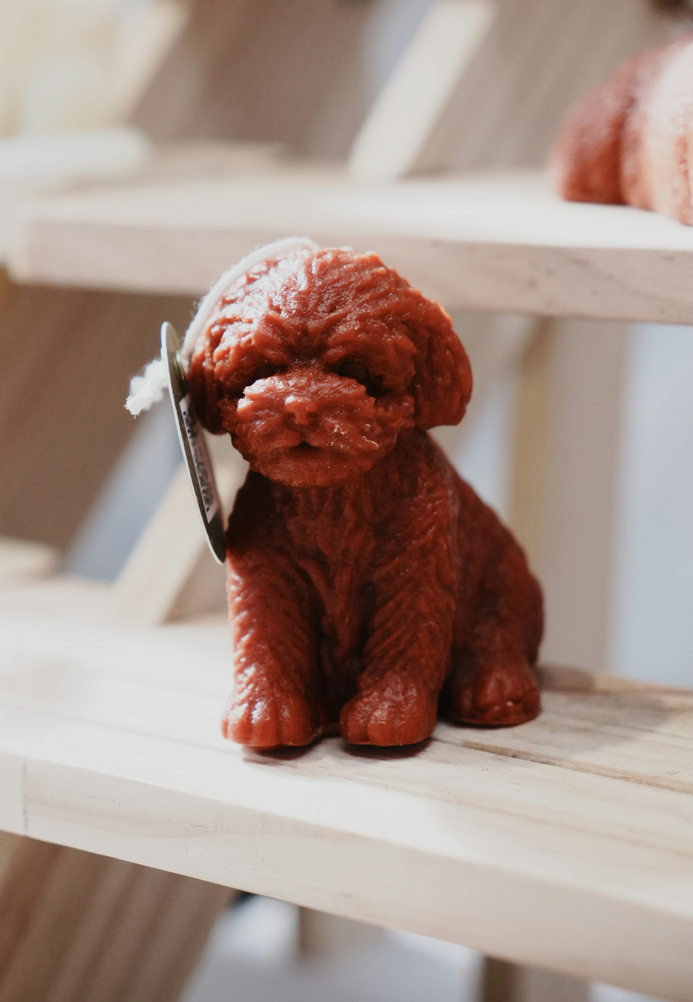 Whimsical Canine Companion in Wax