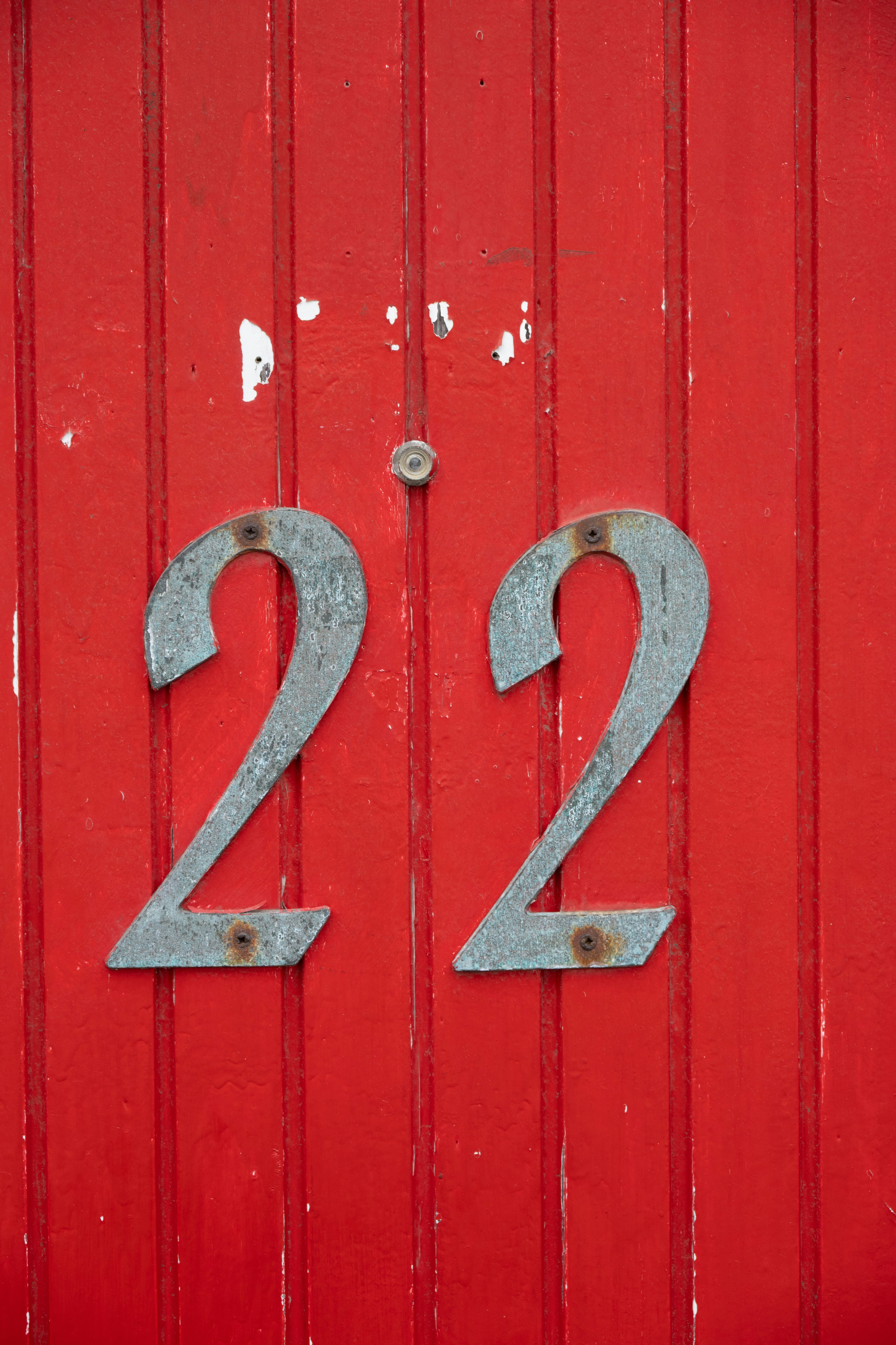Rustic Numerals on a Vibrant Canvas