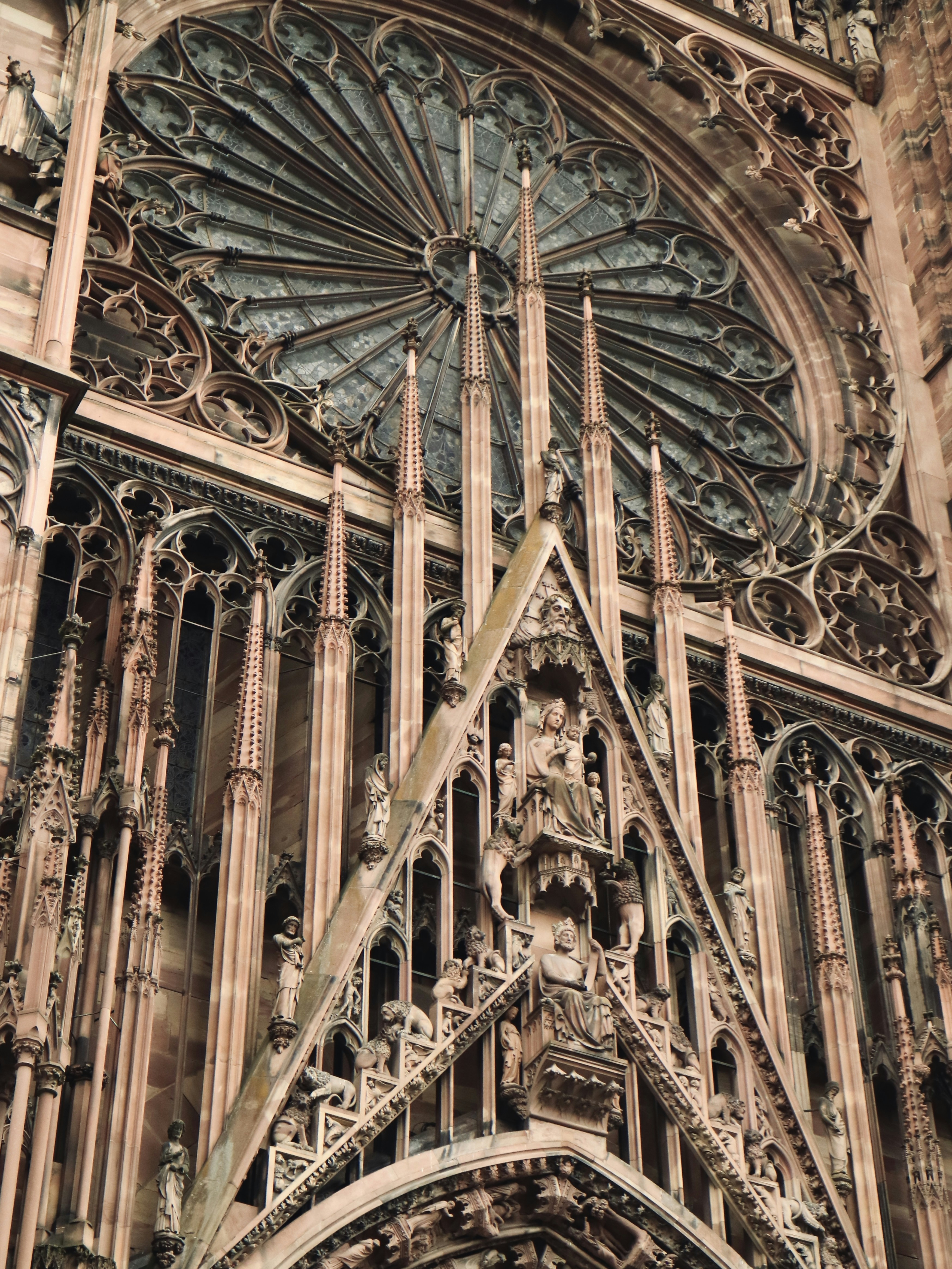 Ornate architecture of a gothic cathedral.