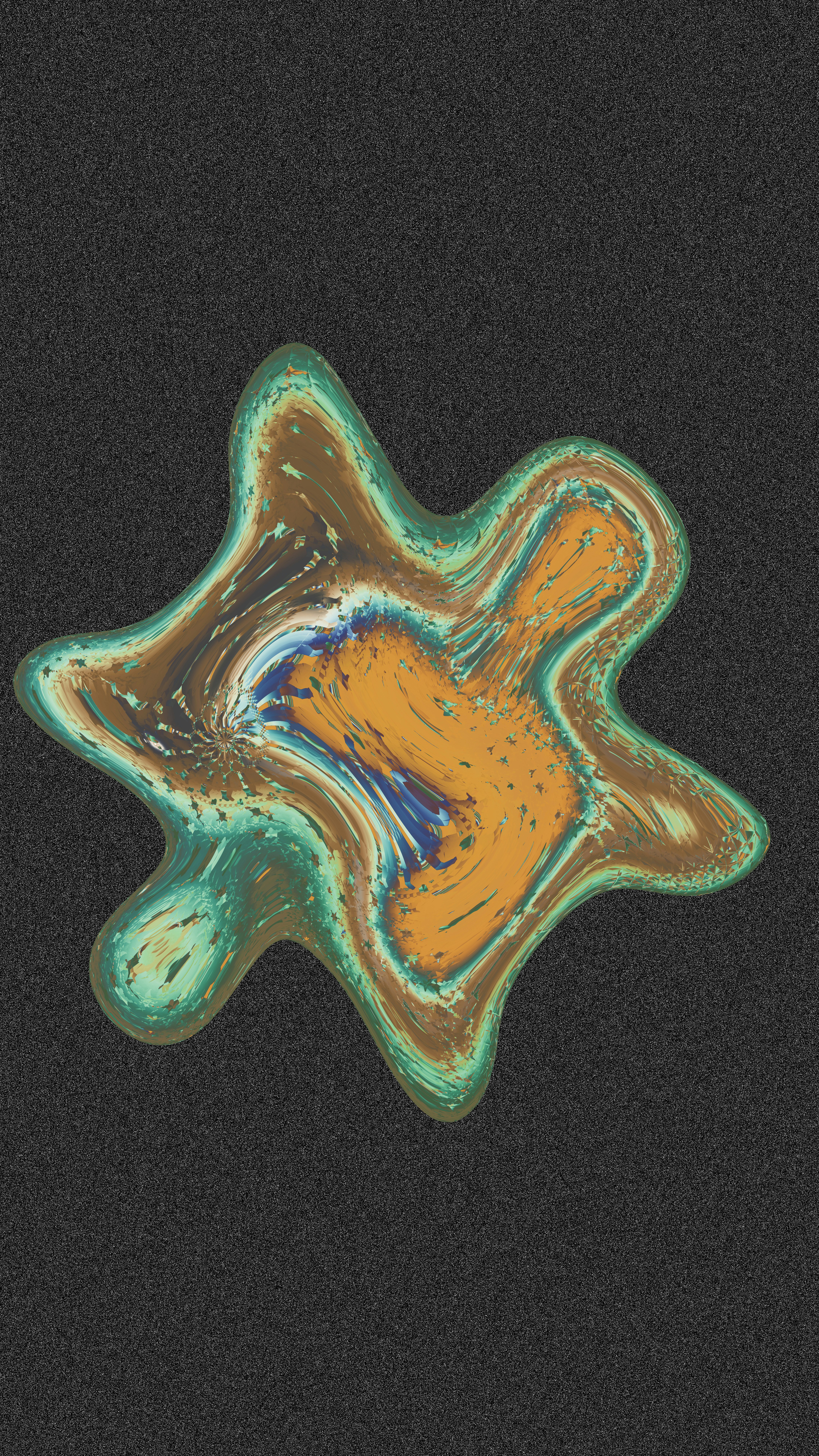 An abstract, multi-colored, star-shaped blob. photo – Free Iphone ...