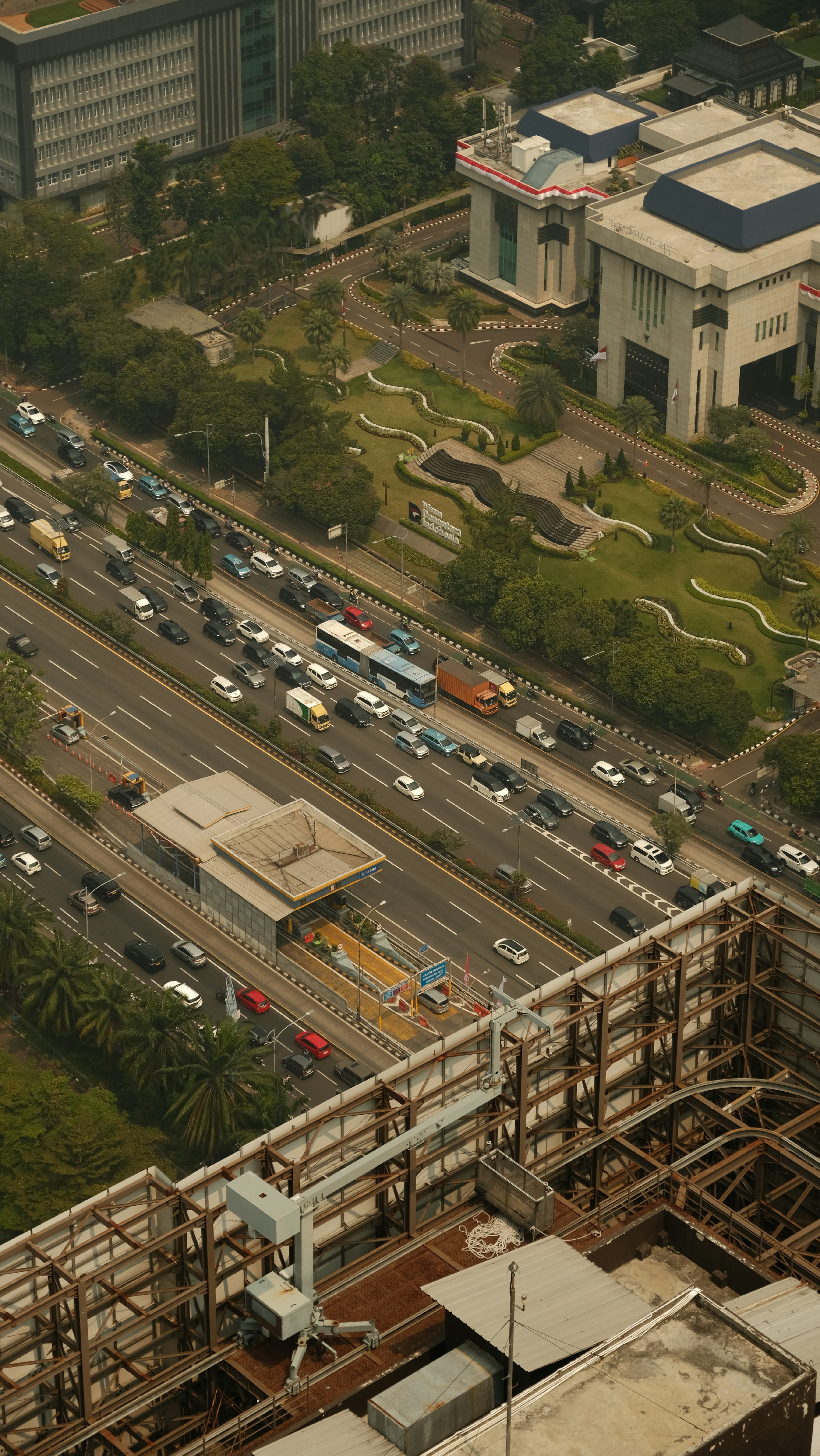 Urban Tapestry: A Glimpse of City Life from Above