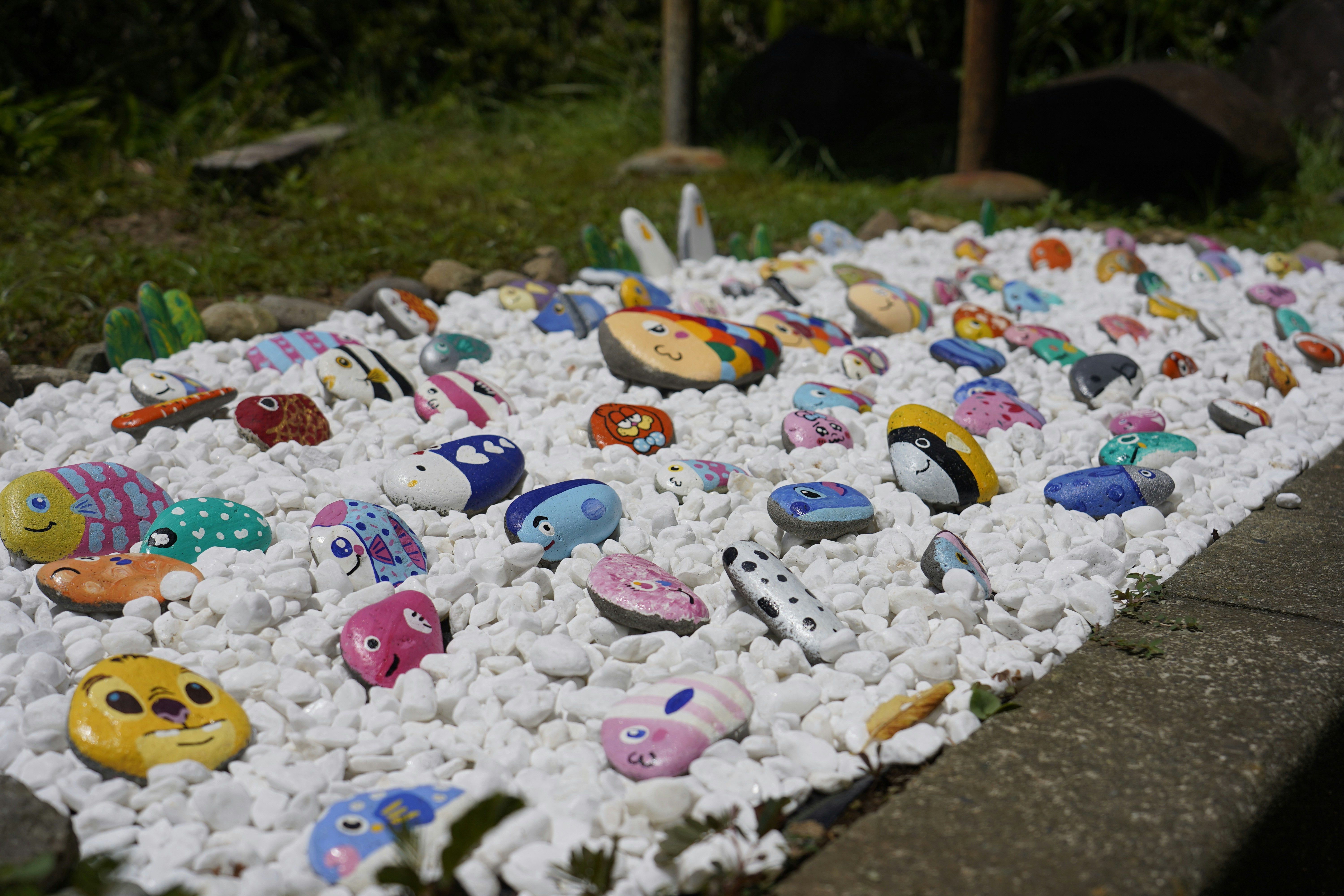 Whimsical Stone Garden: A Palette of Creativity