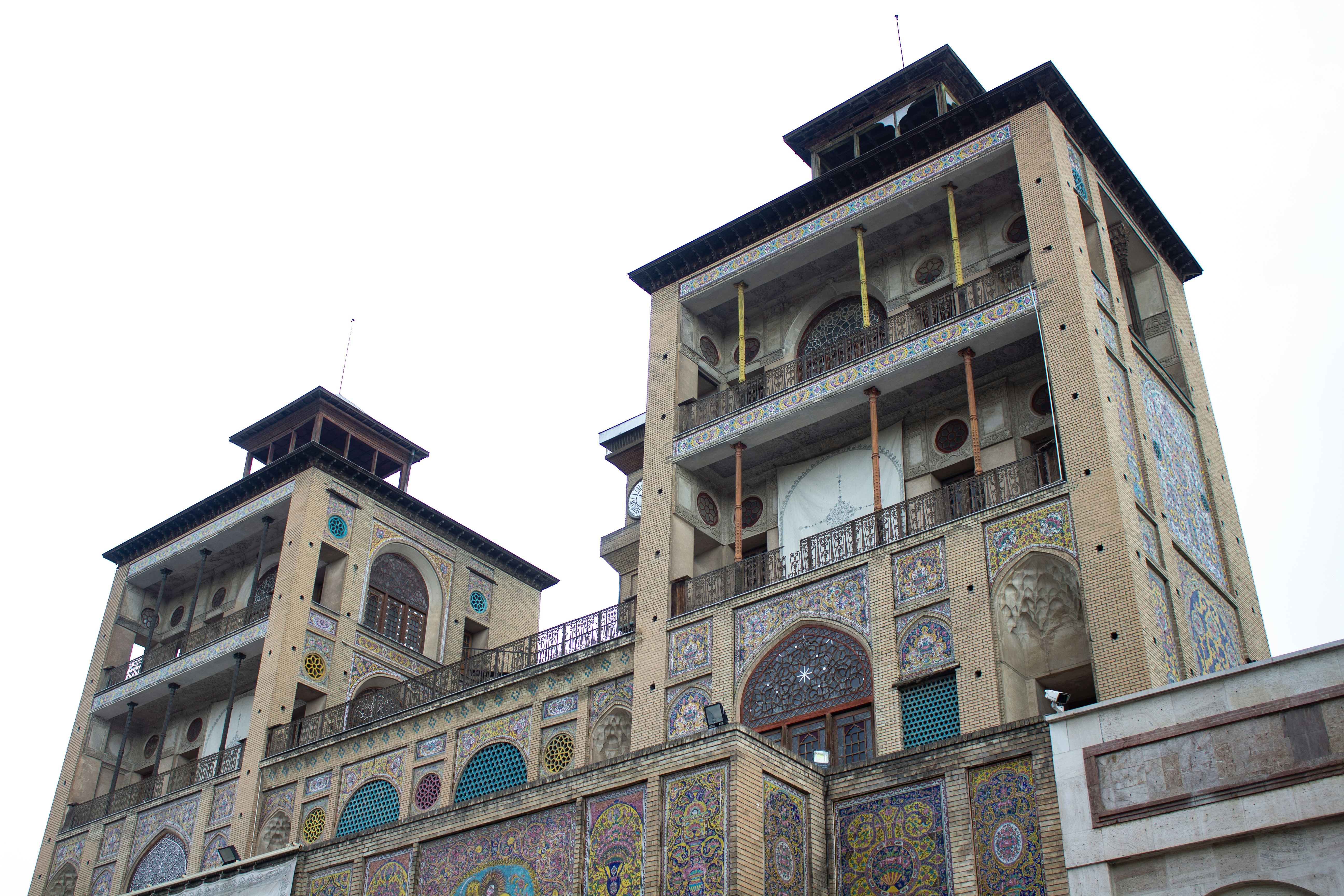 A beautiful and ornate building stands tall.