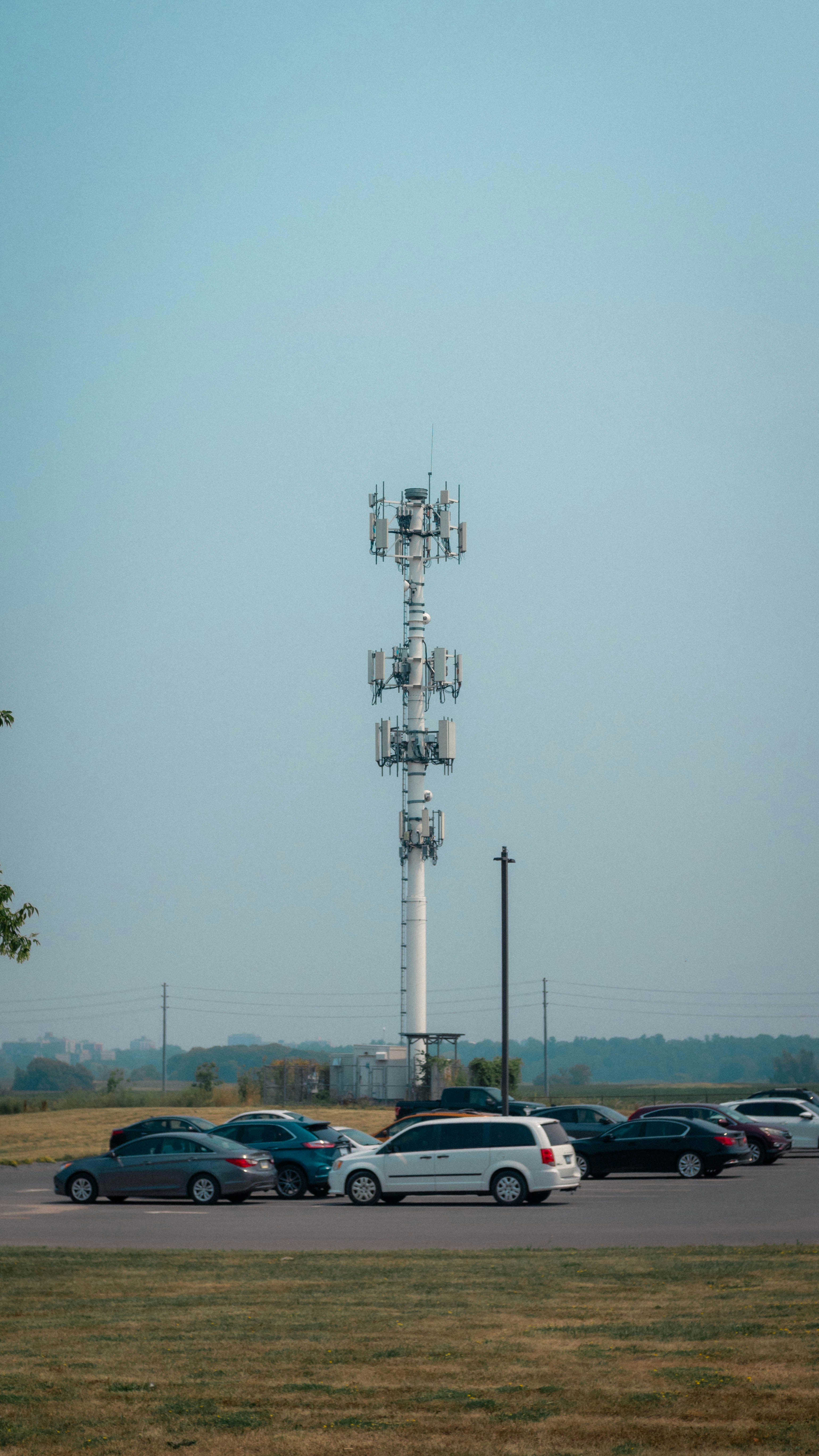 The Silent Sentinel: A Modern Communication Tower