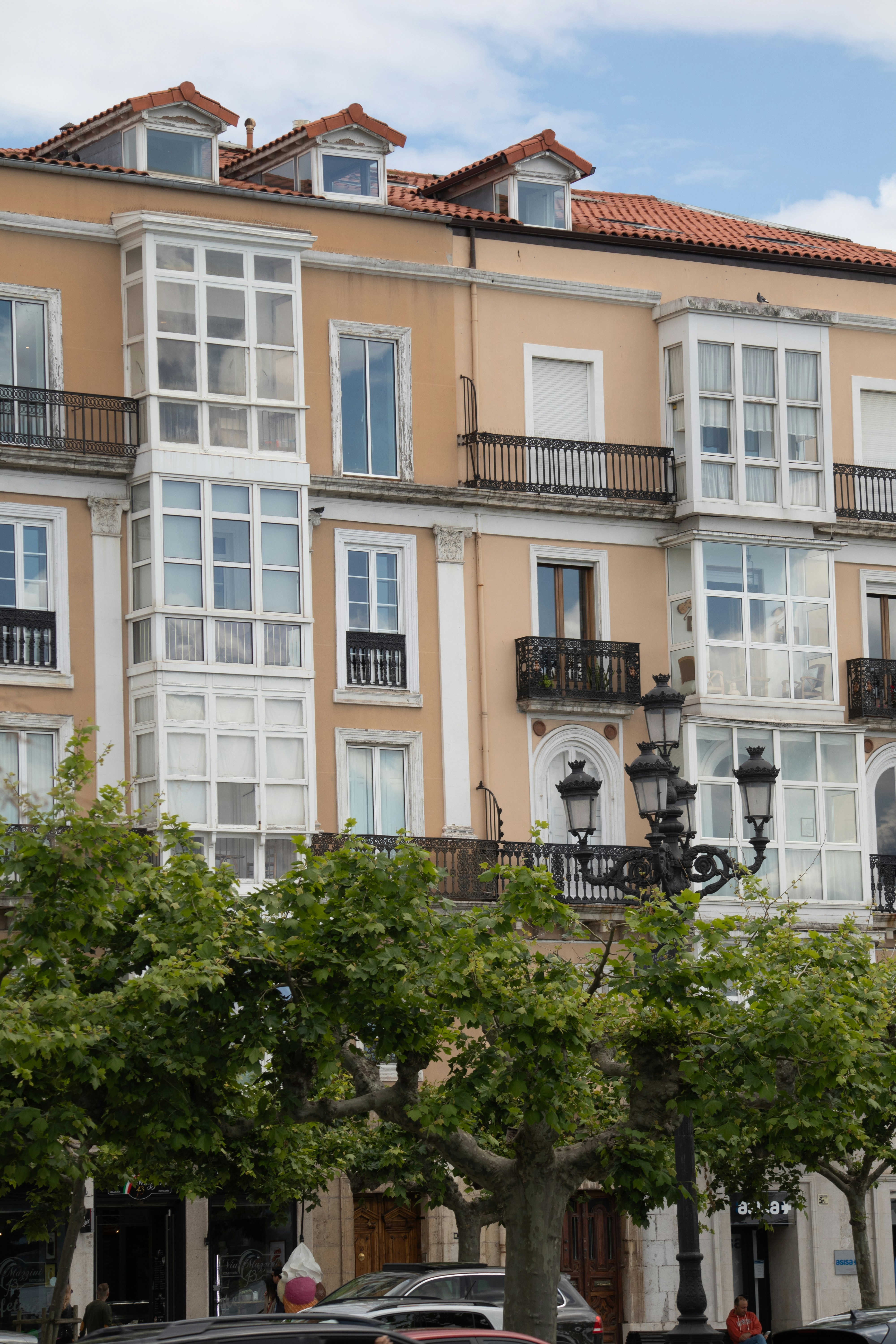 Beautiful building with ornate windows and balconies.