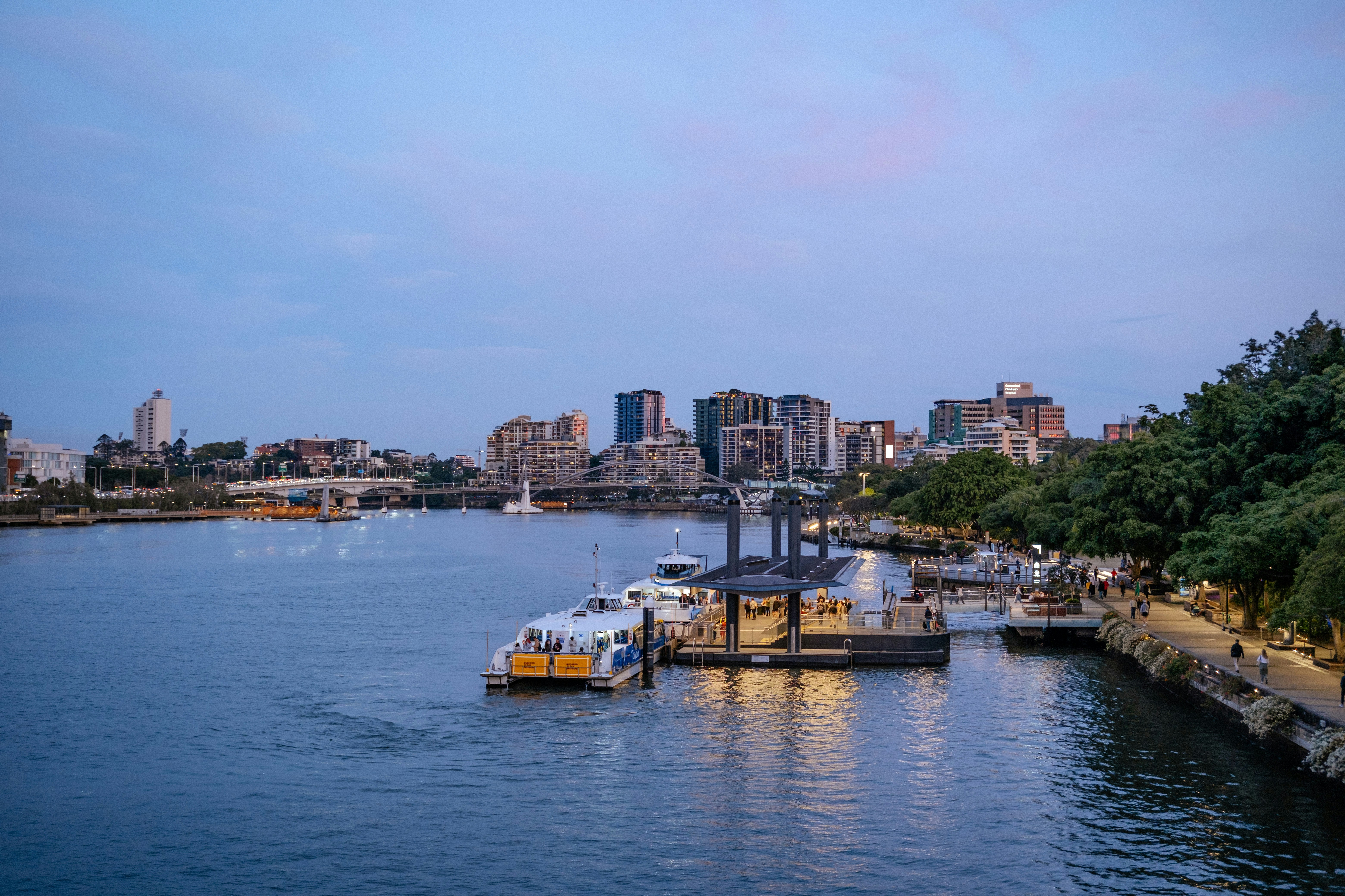Urban Serenity at Dusk