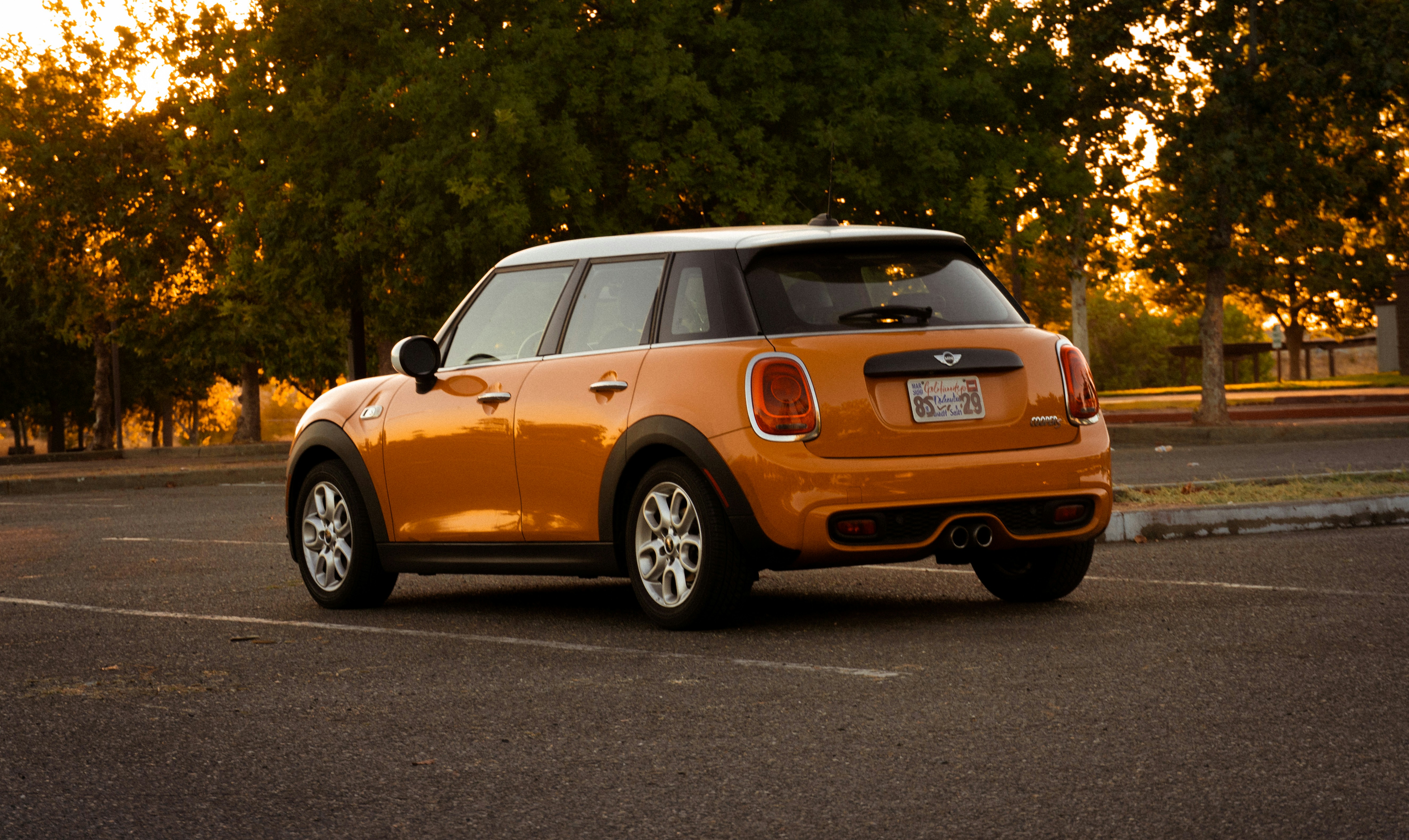 Urban Sunset: A Mini's Radiant Glow