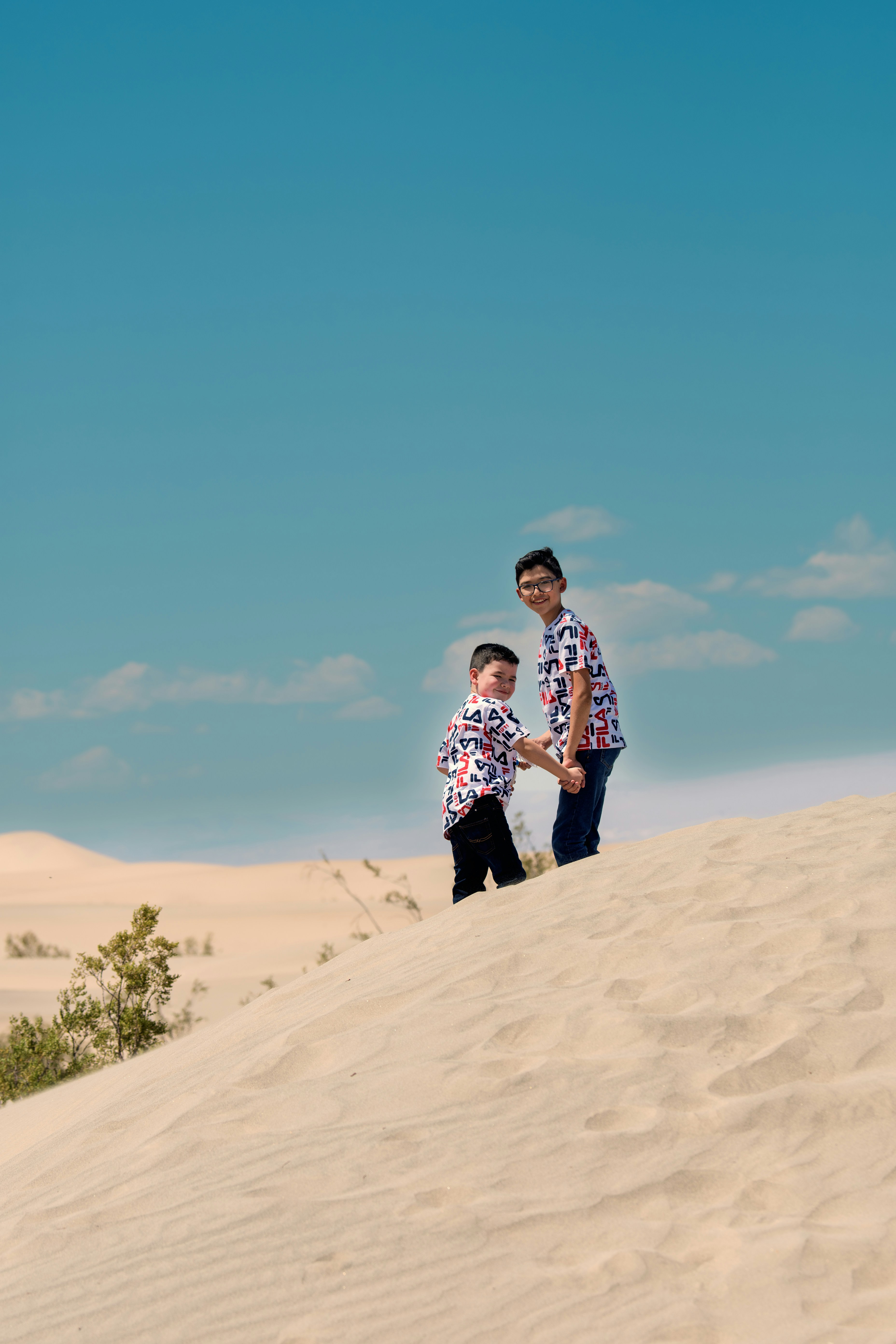 Joyful Moments on Sandy Slopes