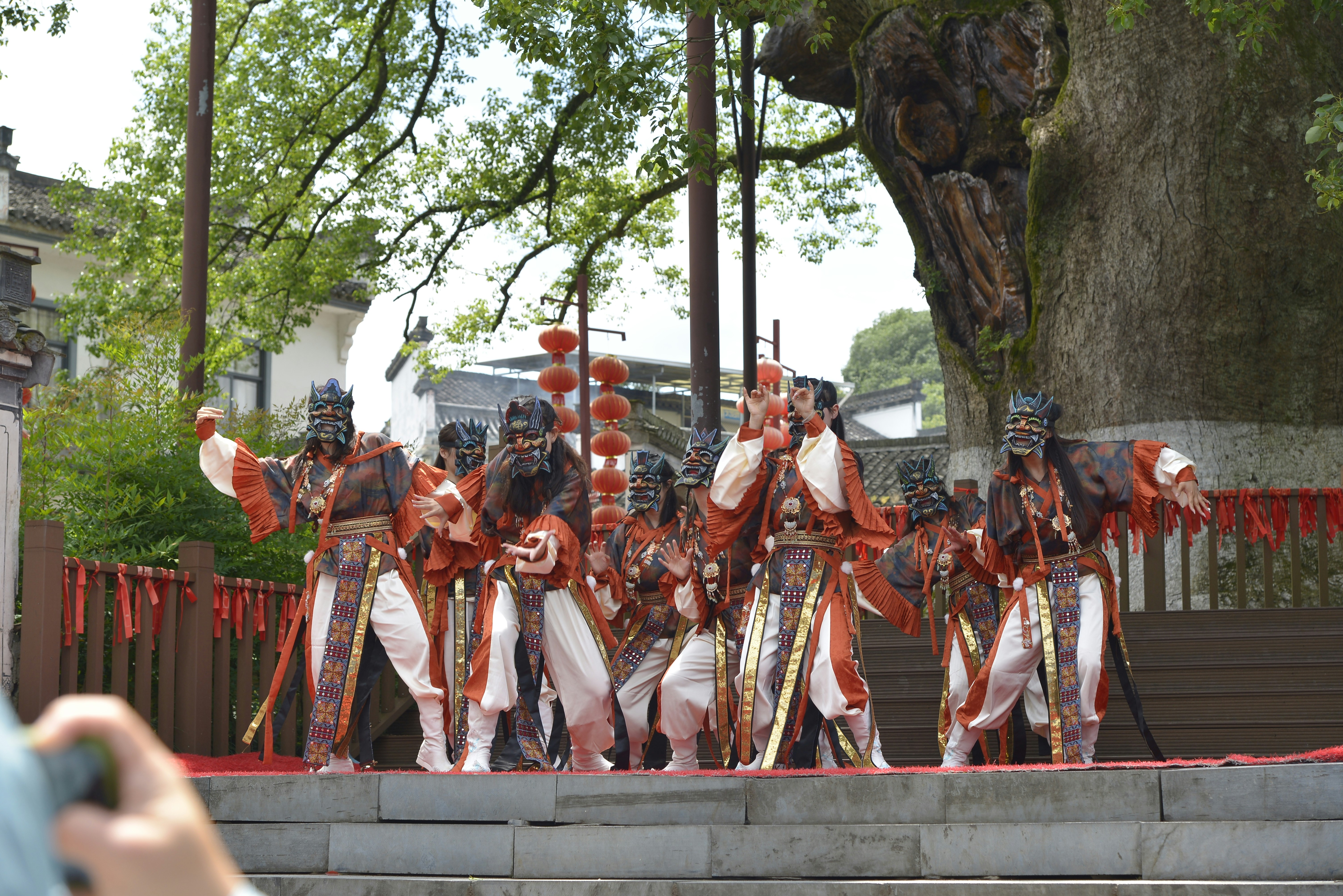 Echoes of Tradition: A Dance of Masks and Culture