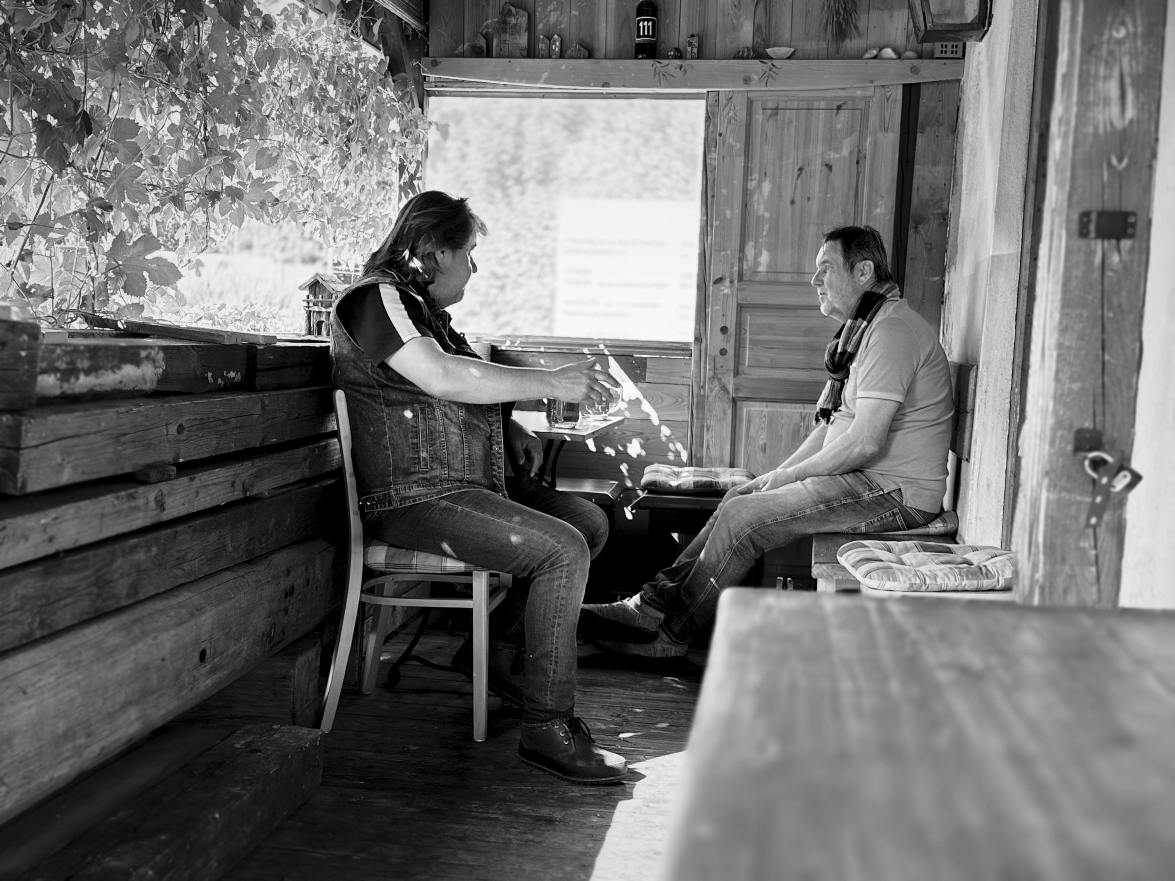 Conversations in Shadows: A Moment of Connection