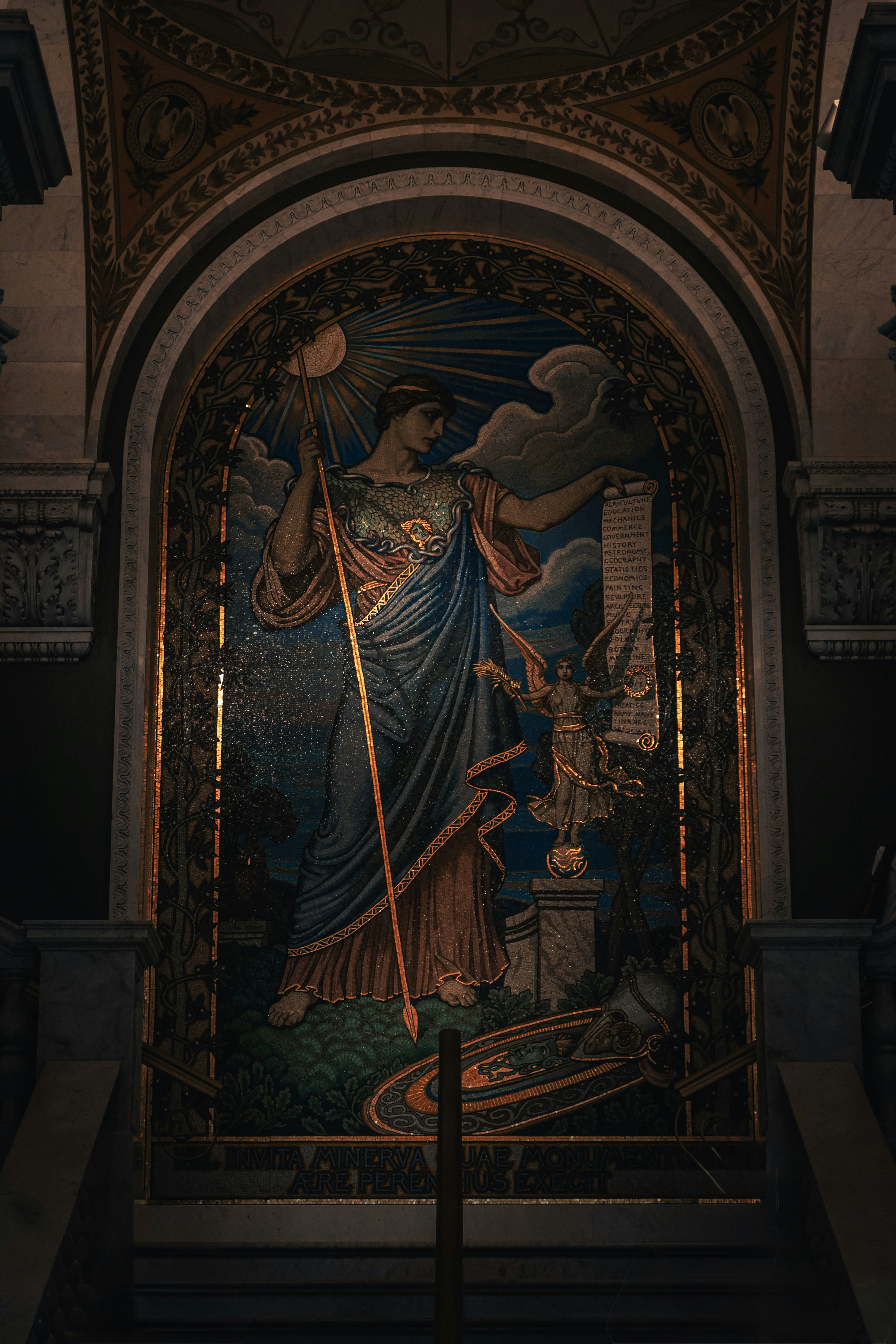 Guardian of Wisdom: A Mosaic Tribute