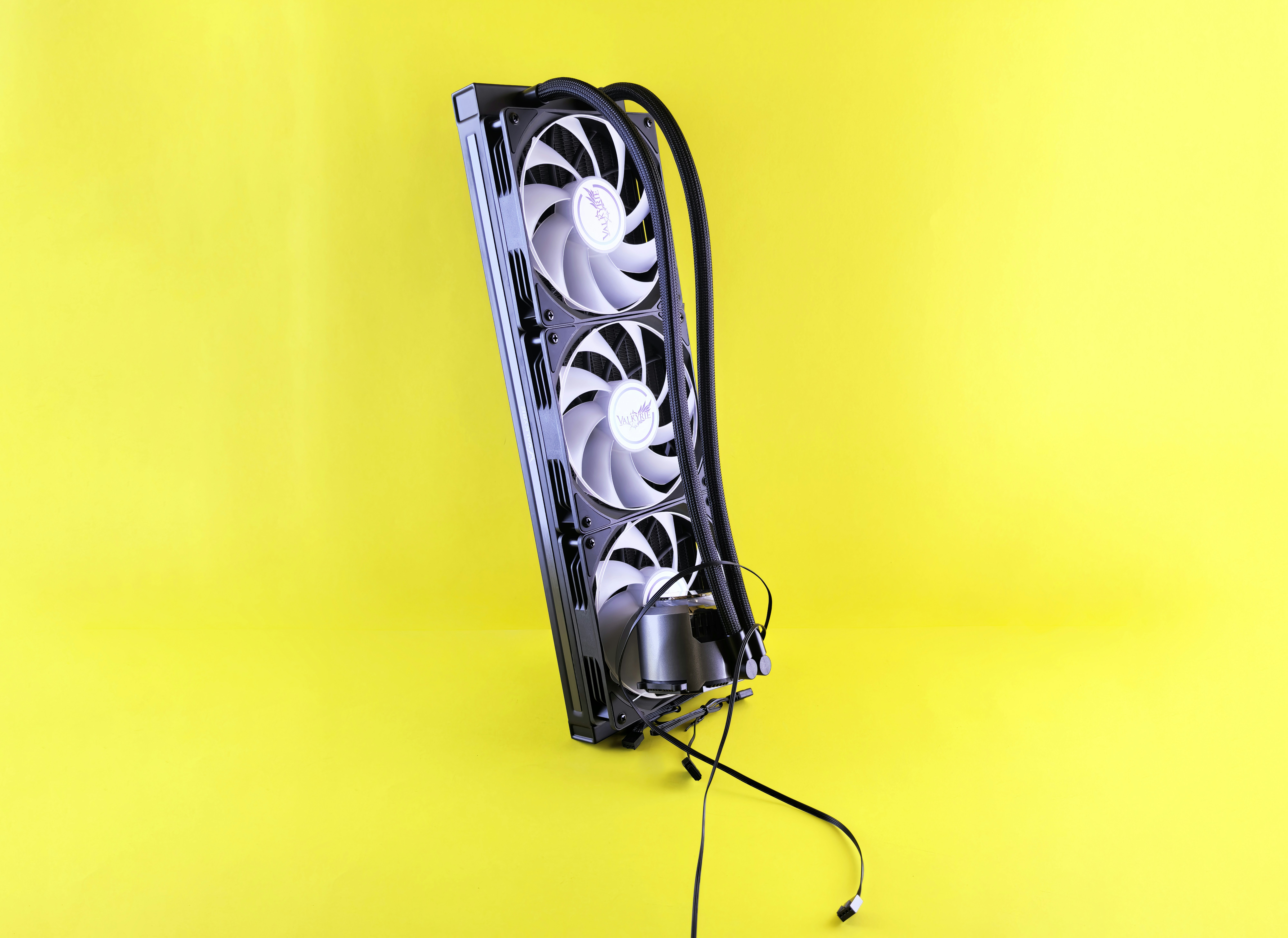 Computer graphics card with two fans