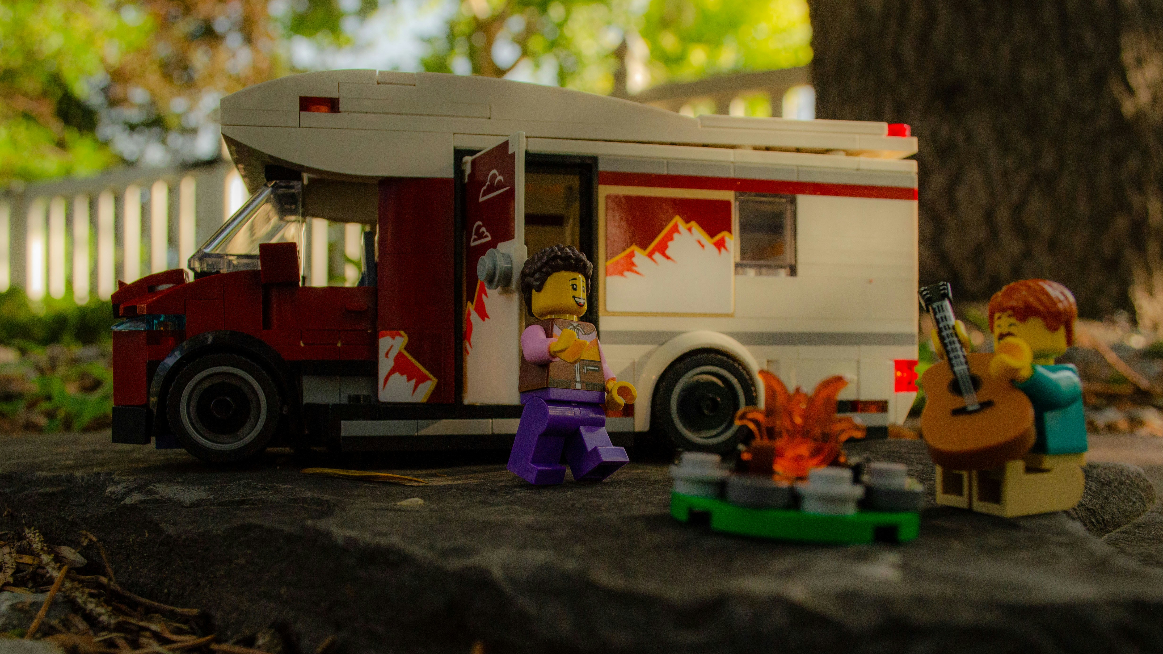 Campfire Melodies: A LEGO Adventure