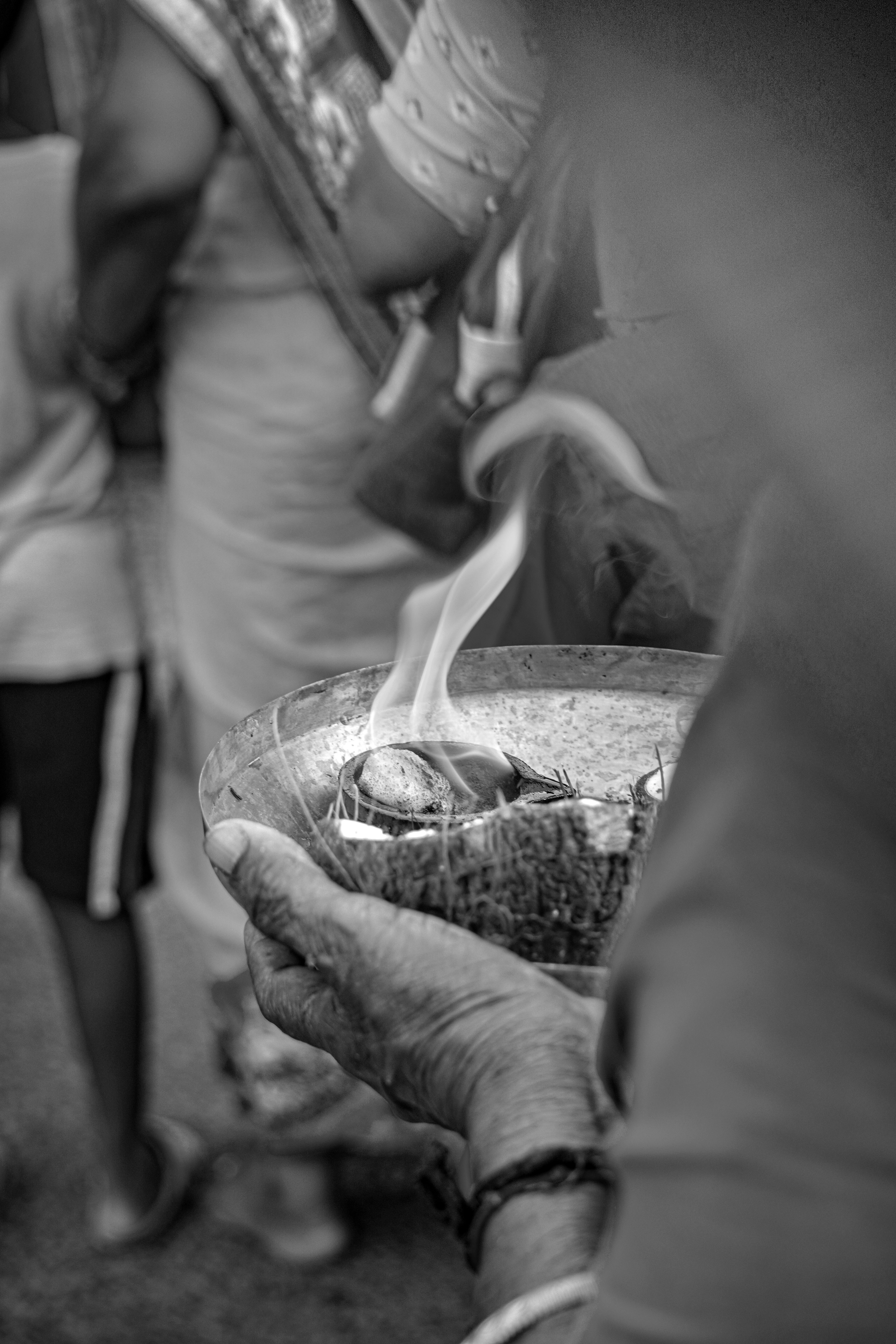 Flame on the Bowl: A Sacred Moment in a Street Procession