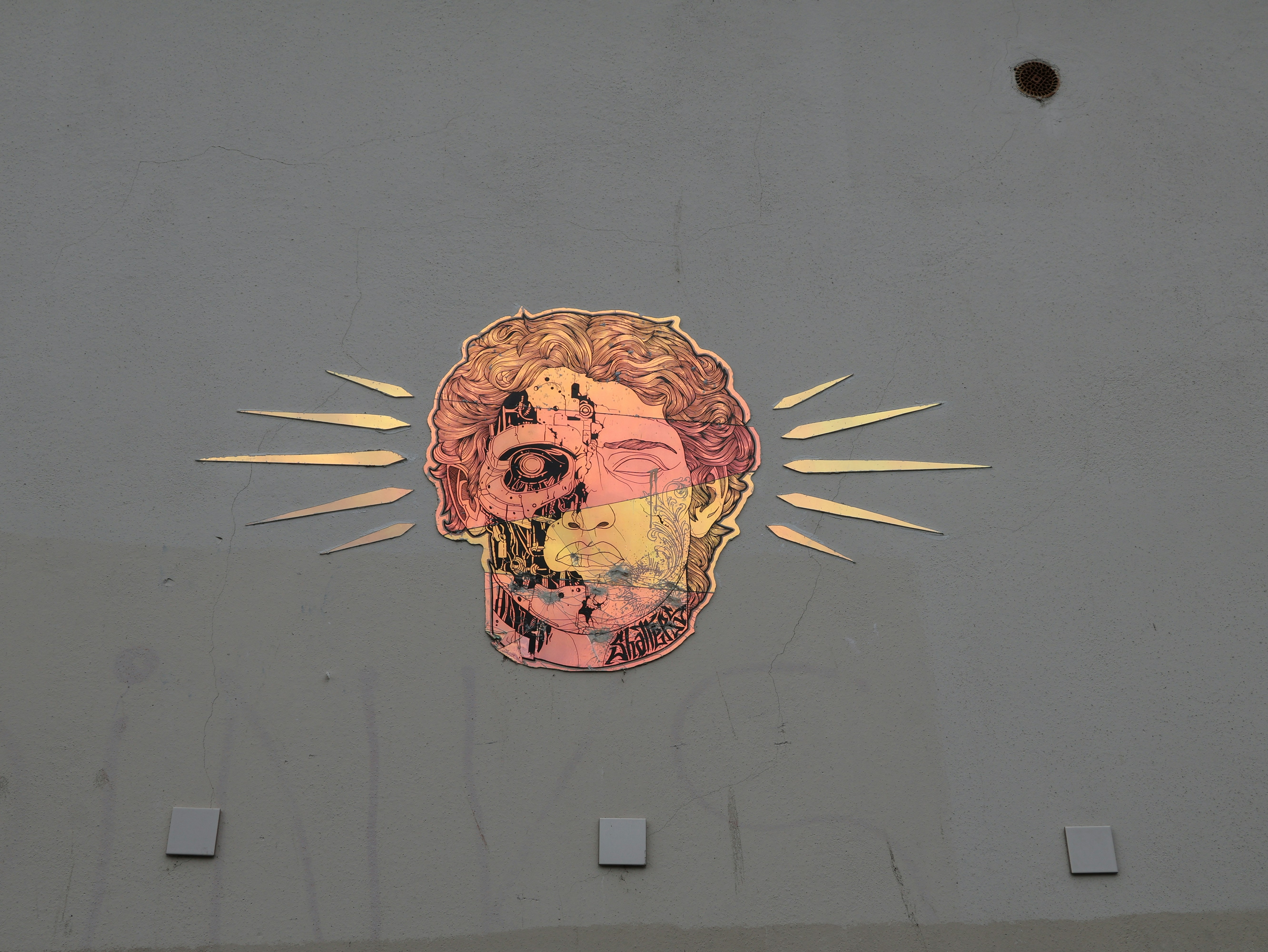Illuminated Visage: The Fusion of Life and Art
