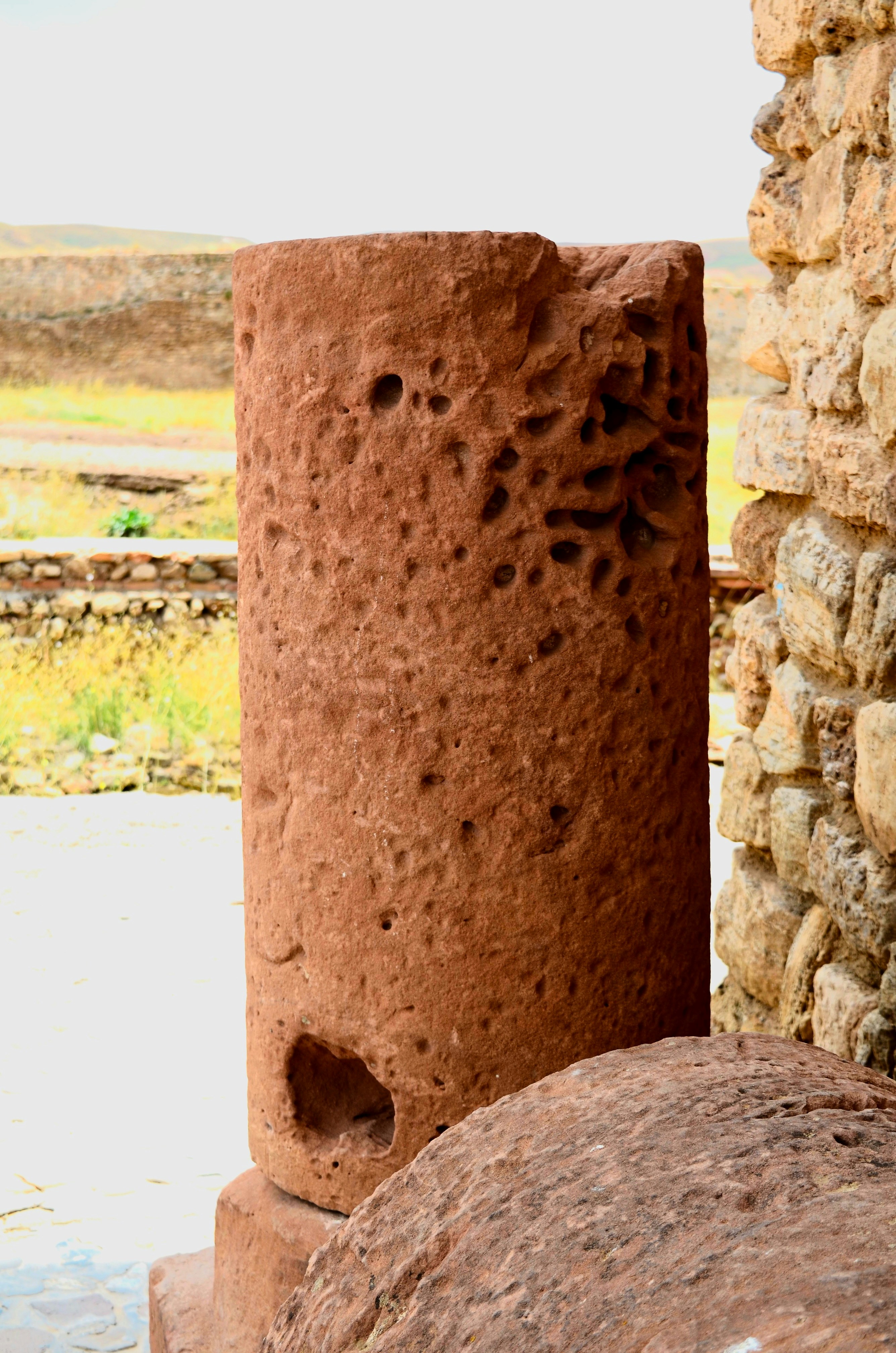 Echoes of Time: The Weathered Pillar