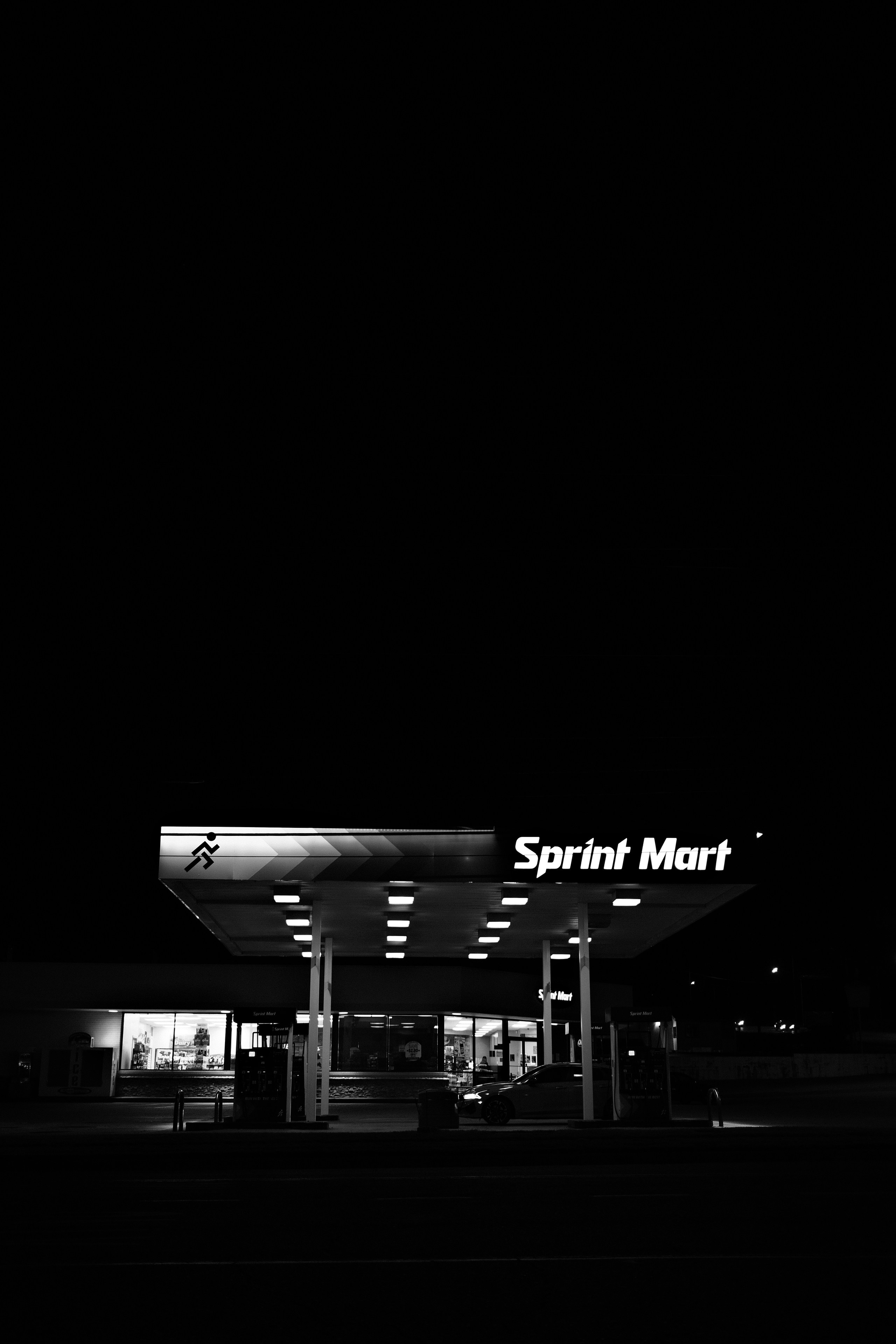 Neon Oasis in the Night