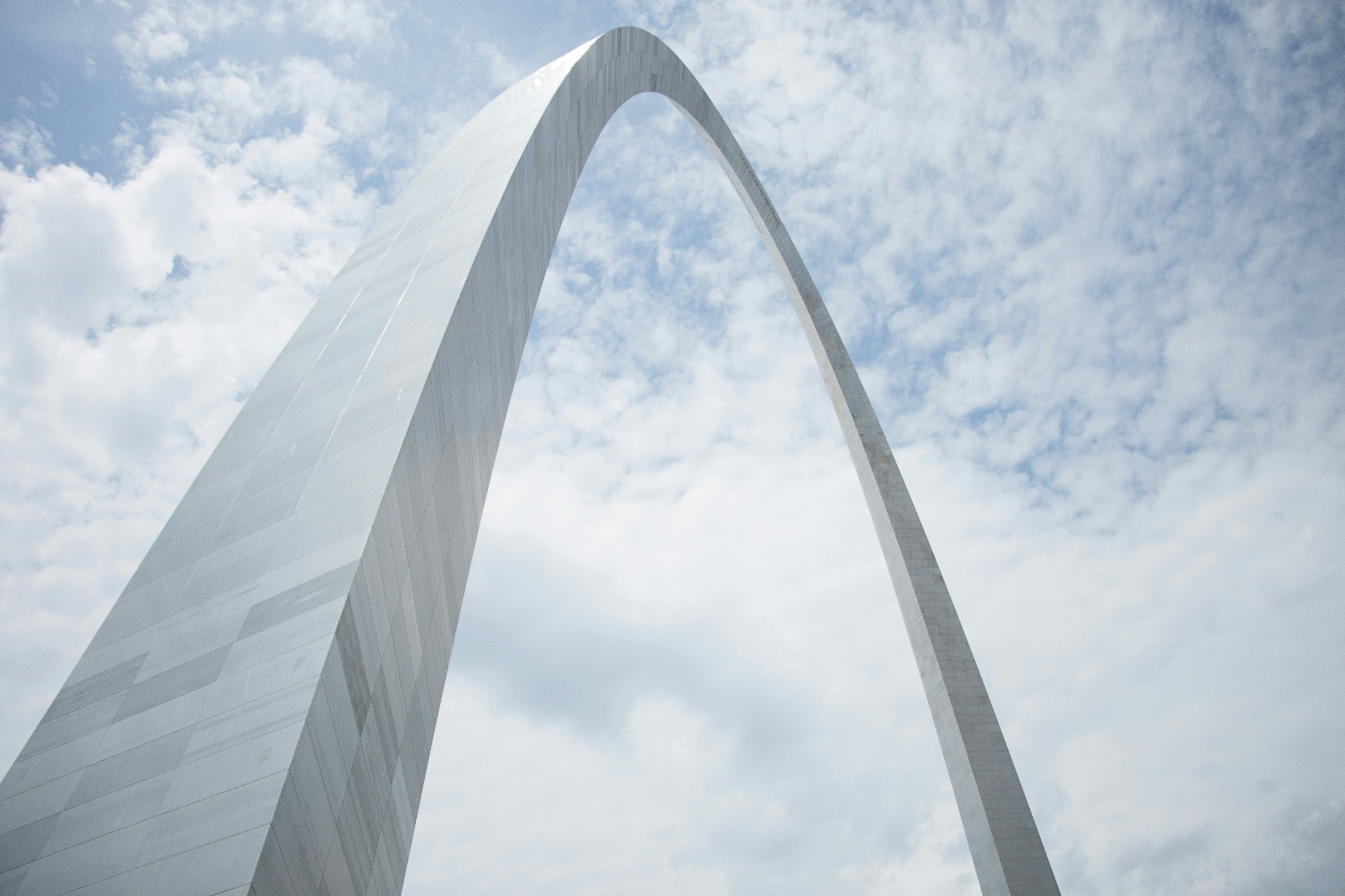 Arc of Steel Against a Sky: The Gateway Arch Reaches Toward Light