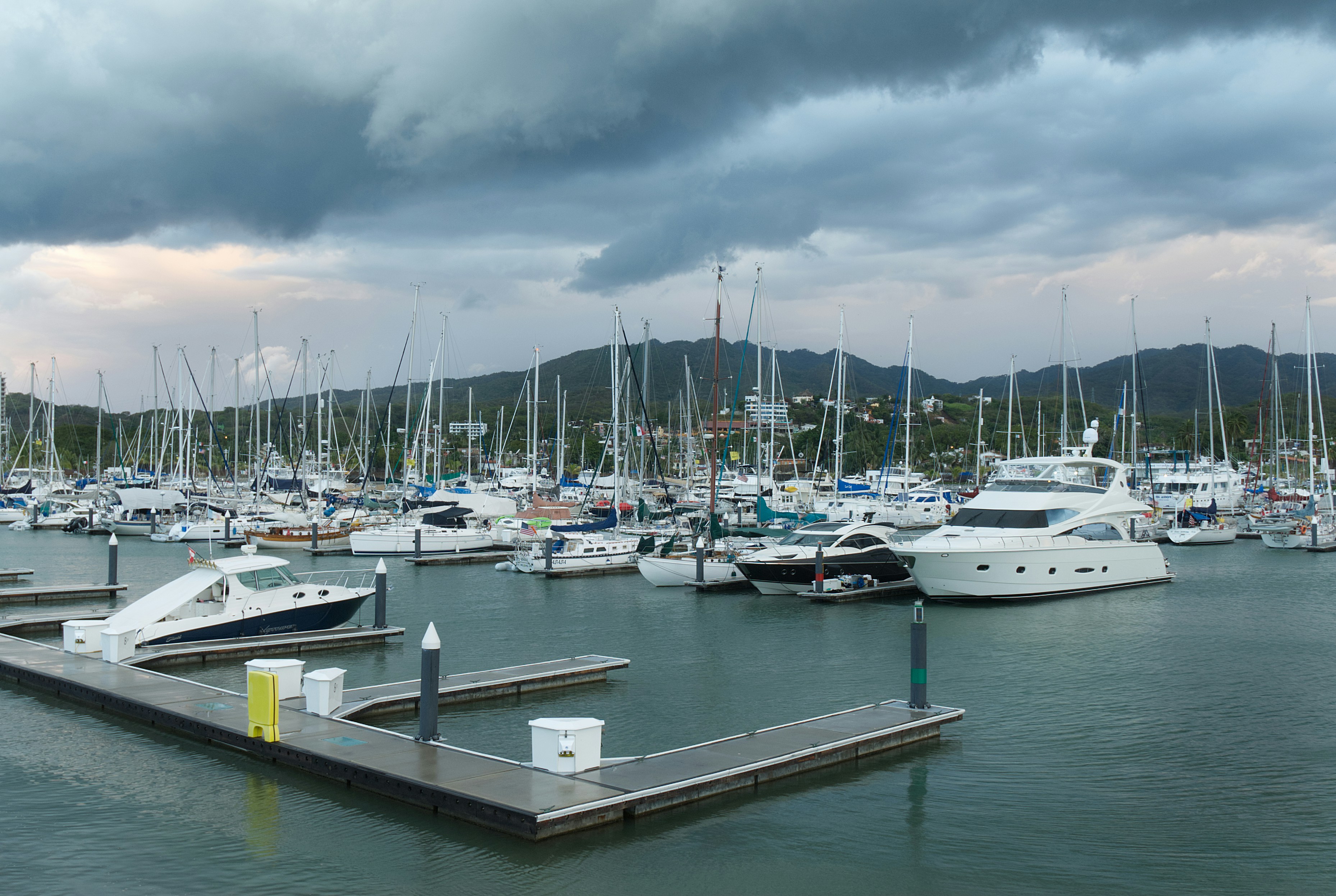 Harbor Serenity Amidst Gathering Storms