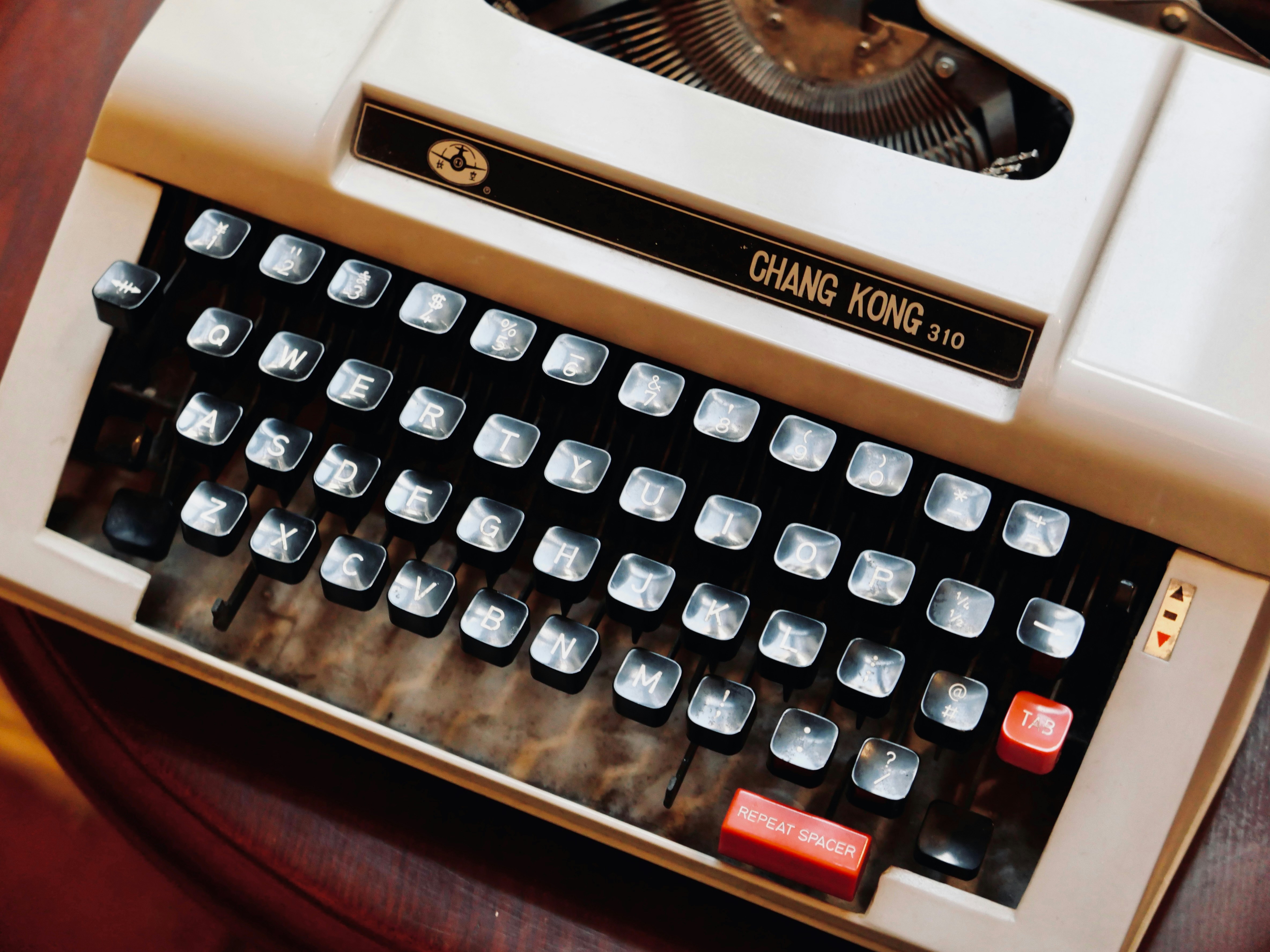 Typewriter | Close-up of a vintage typewriter keyboard