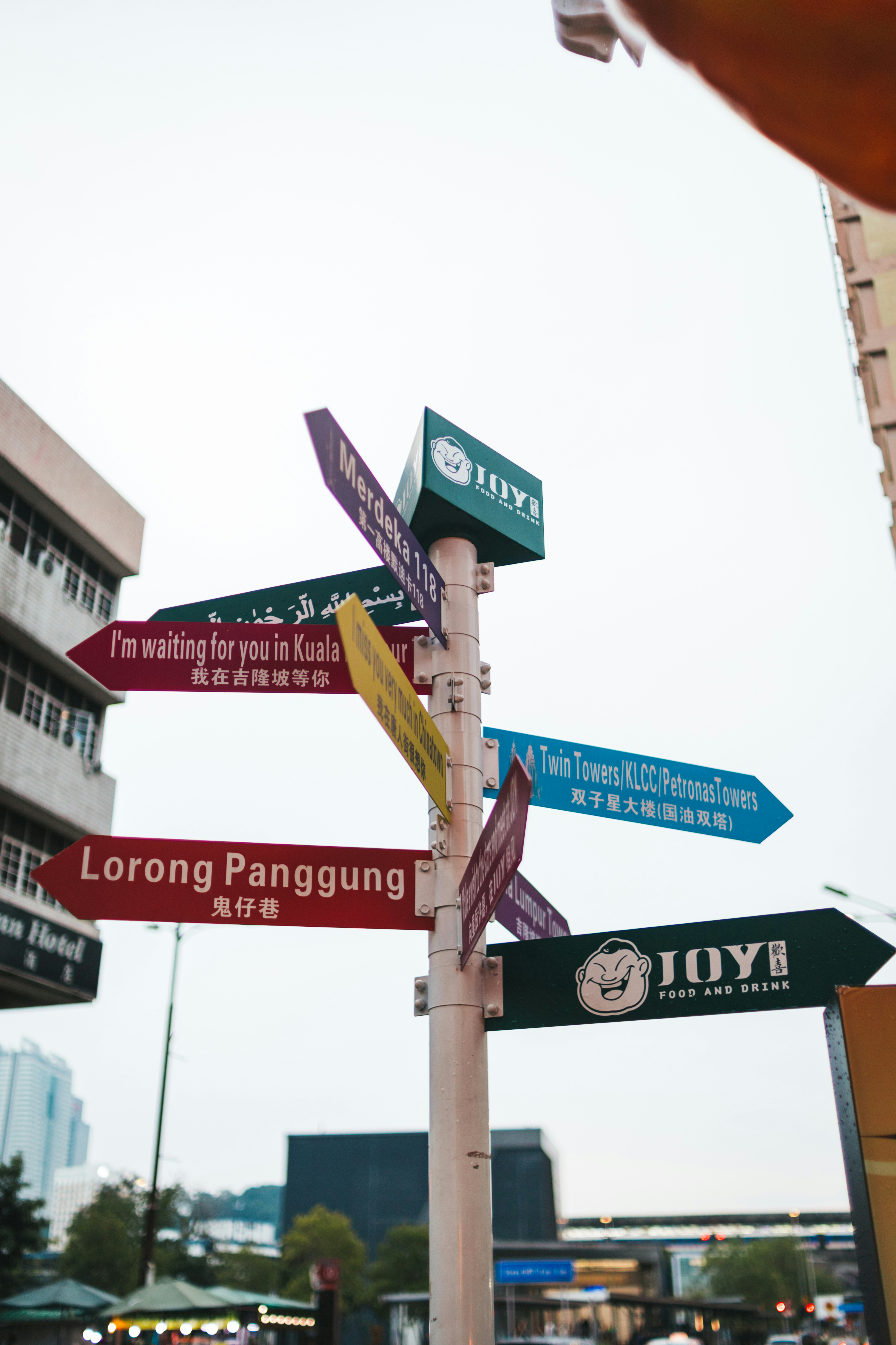 Signpost Convergence: A City of Directional Colors