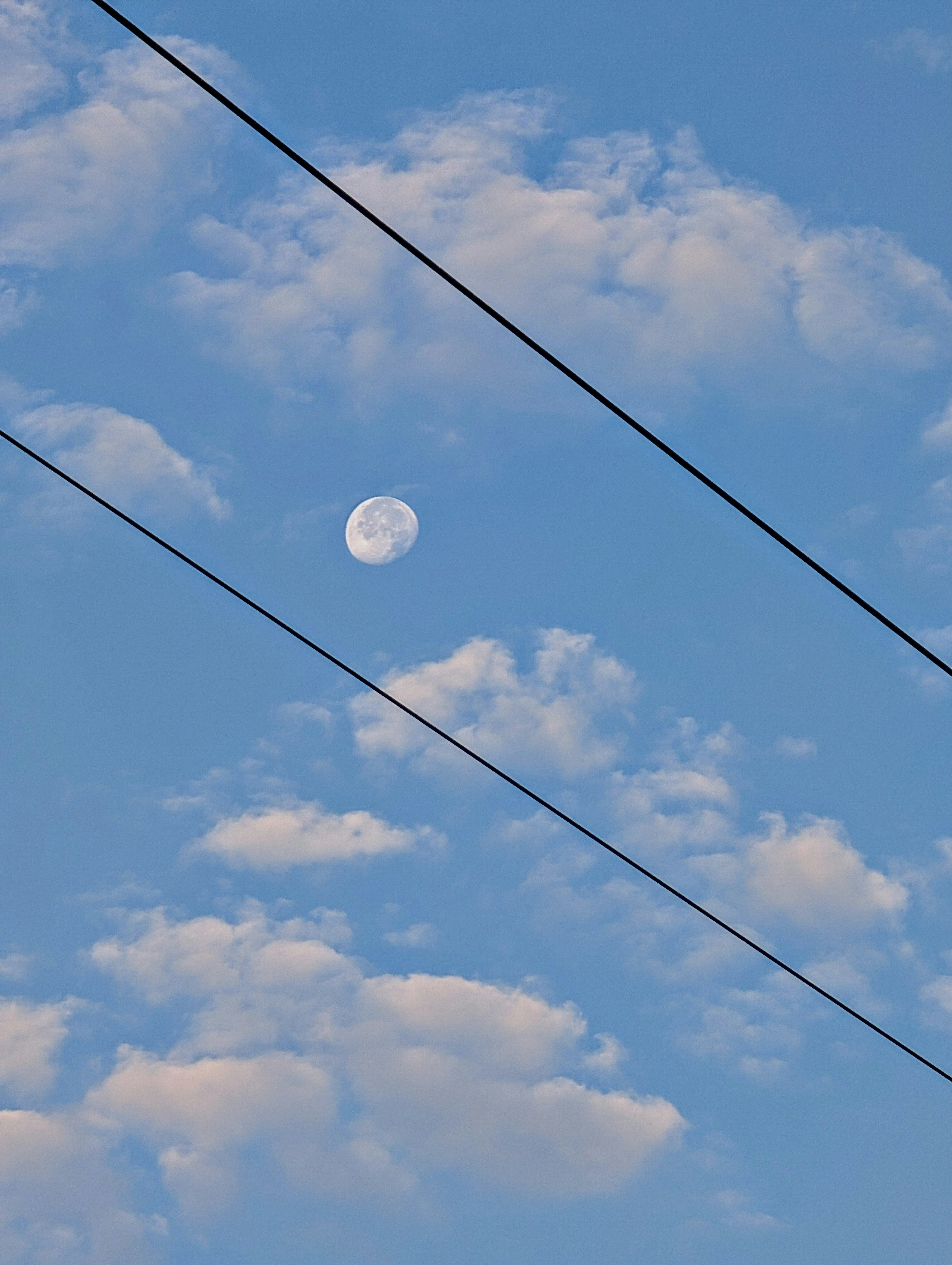 Celestial Harmony: Moon and Sky Interplay