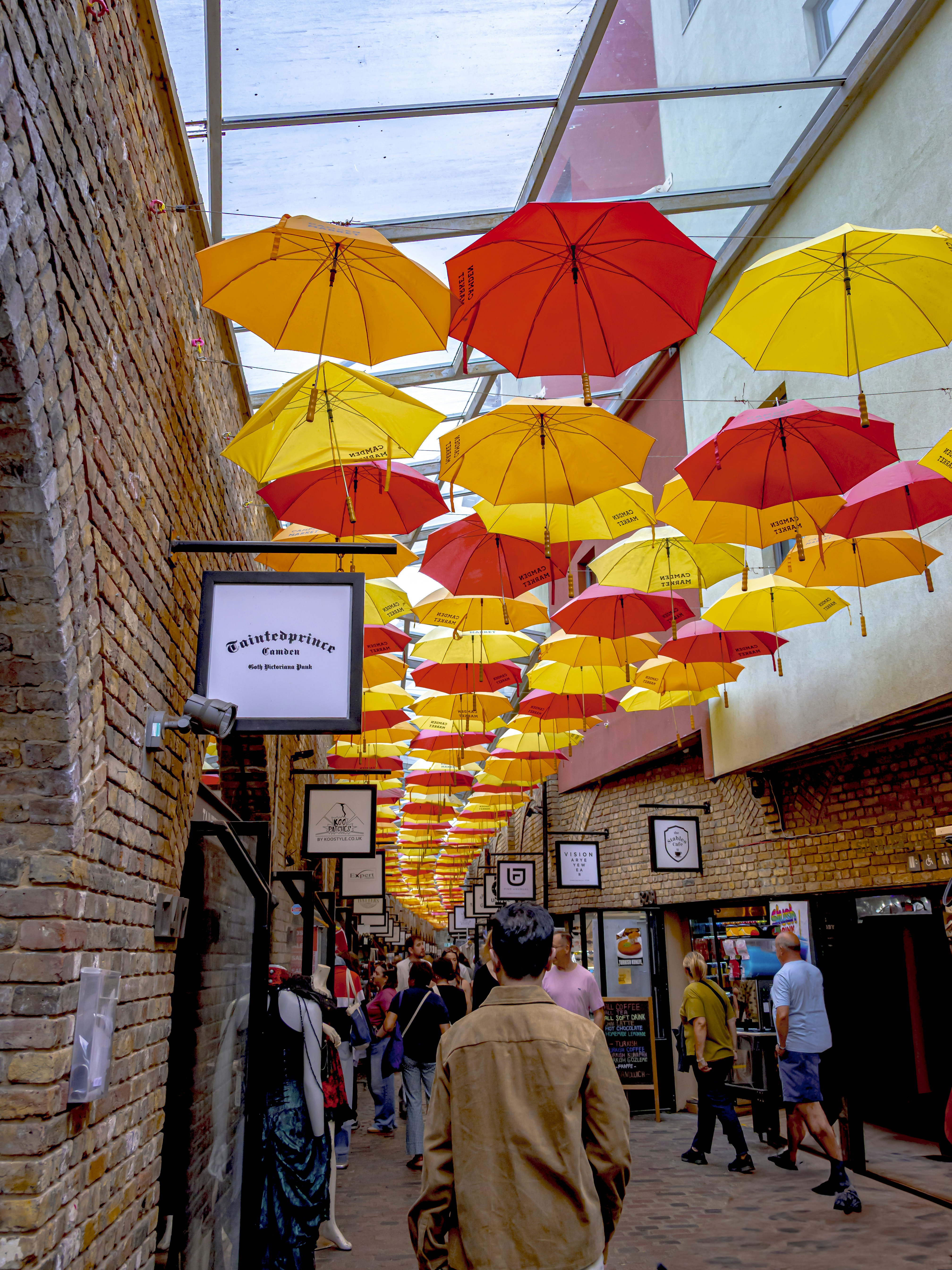 A Canopy of Color: Umbrellas Overhead