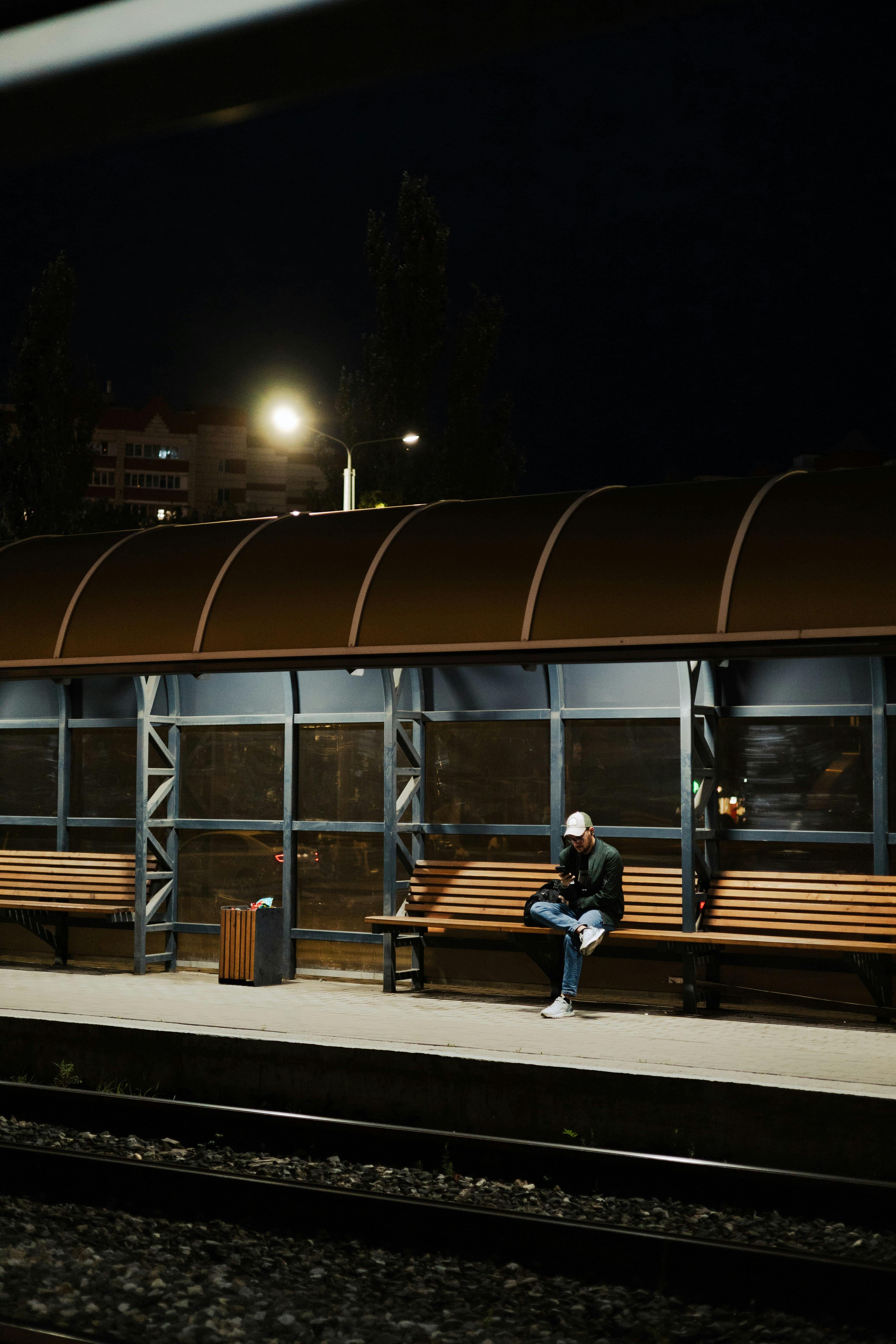 Solitude at the Station: A Moment of Reflection