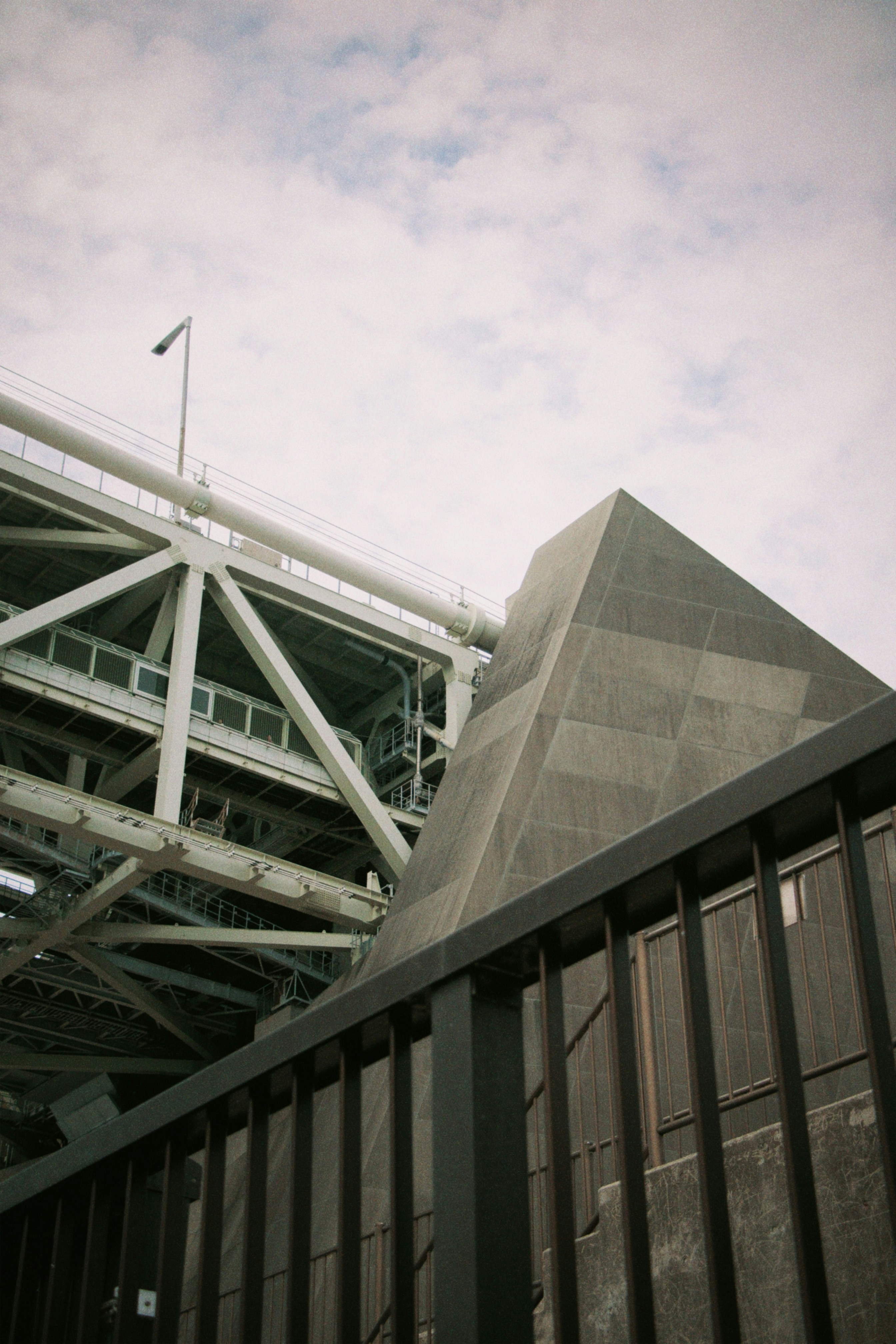 Geometric Harmony: The Intersection of Structure and Sky