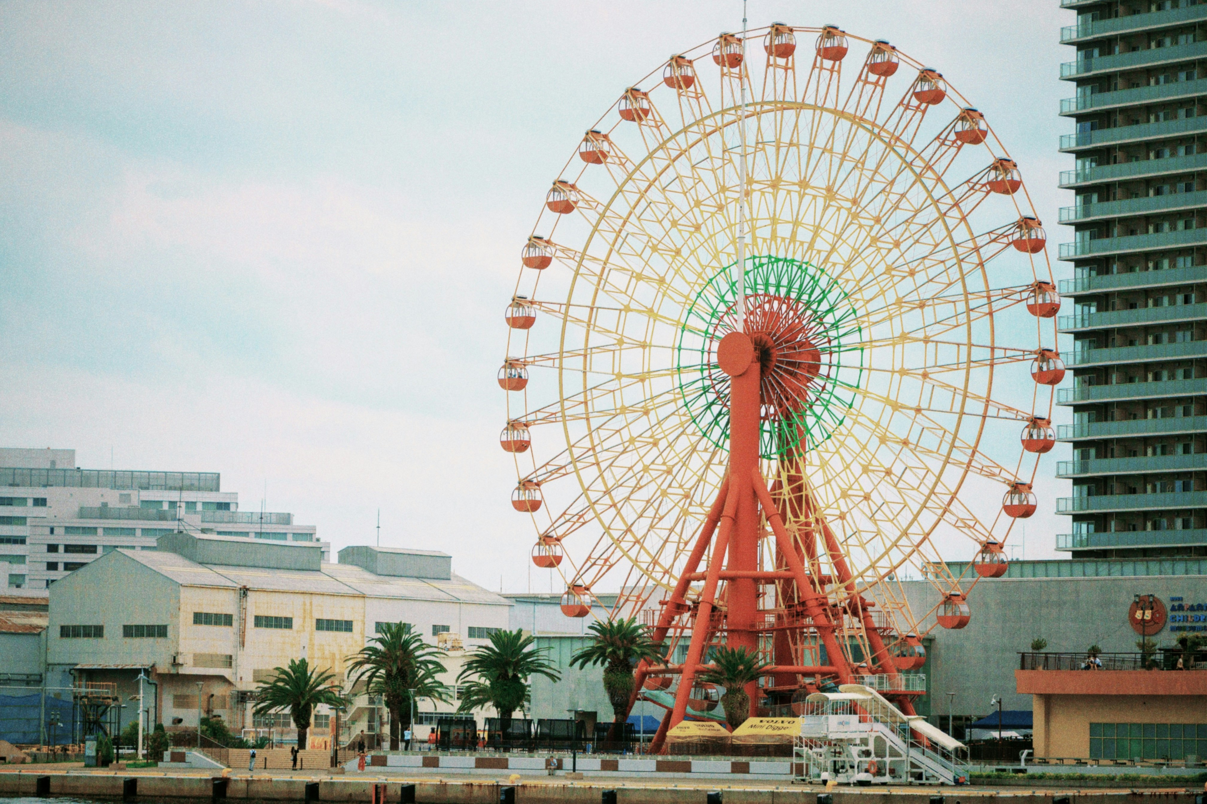 Whirls of Color: A Ferris Wheel's Dance