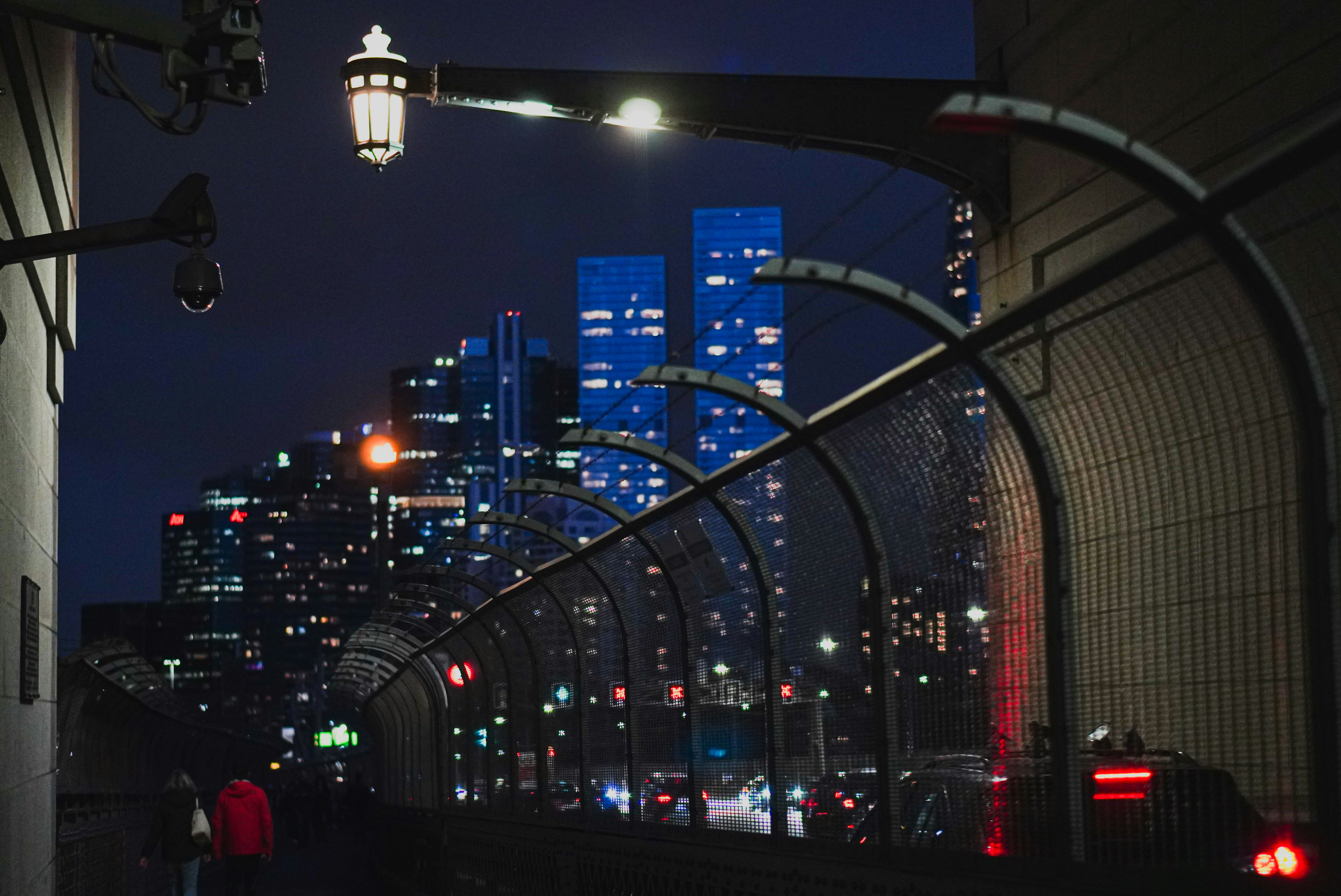Urban Nightscape: A Journey Through Light and Shadow