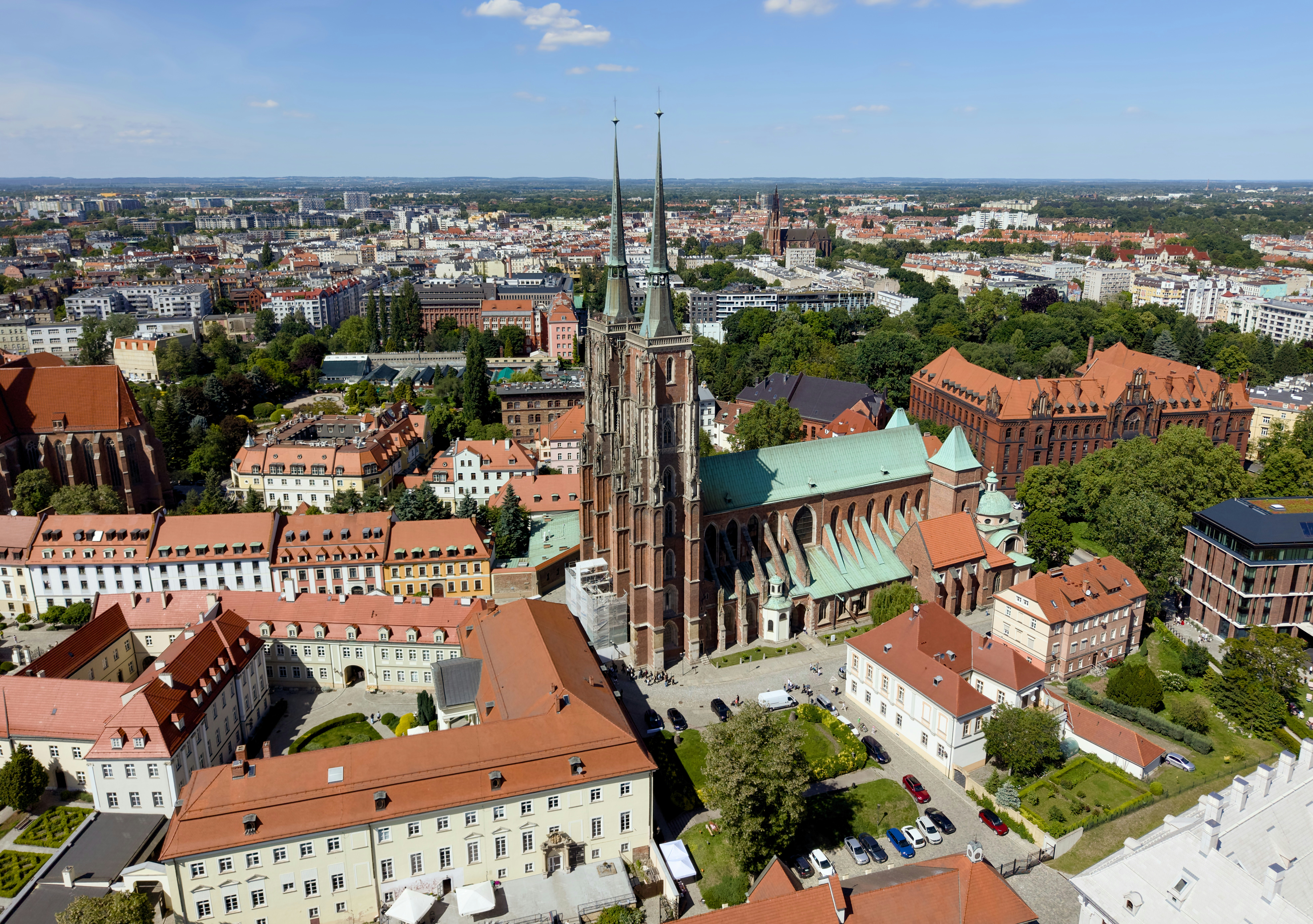 Echoes of History: Aerial View of Wrocław's Architectural Splendor