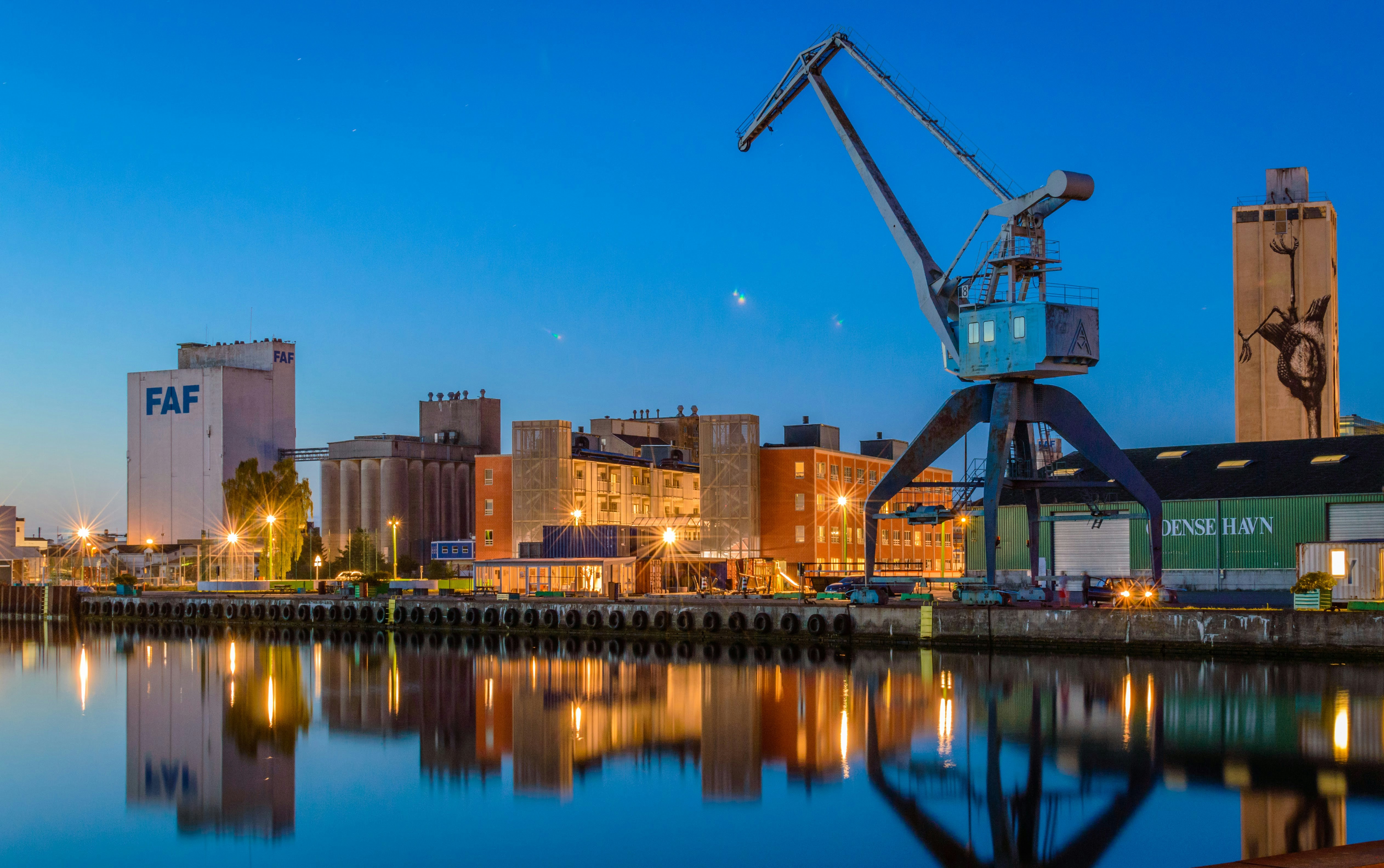 Industrial Reflections at Dusk