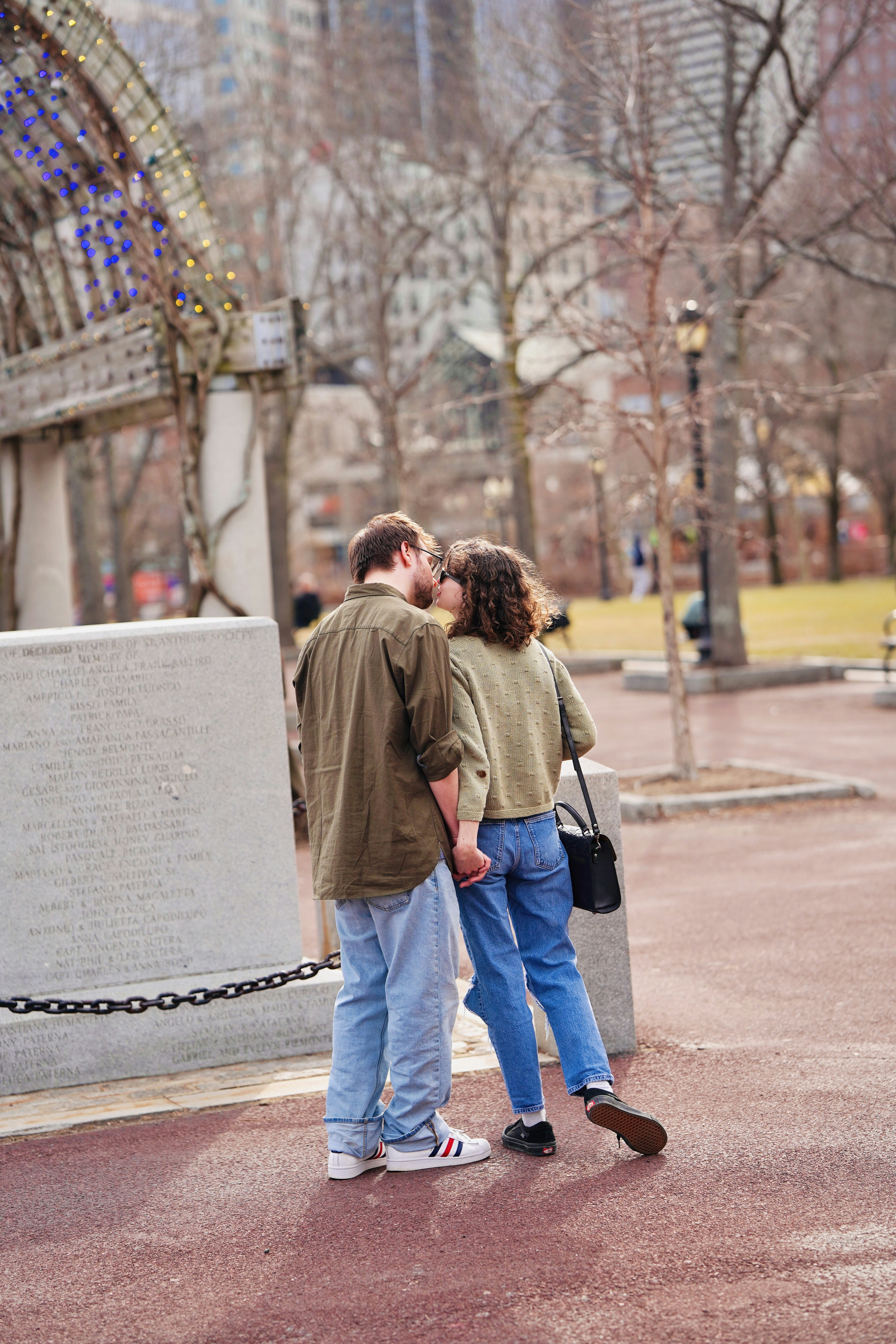 Whispers of Affection in the Park