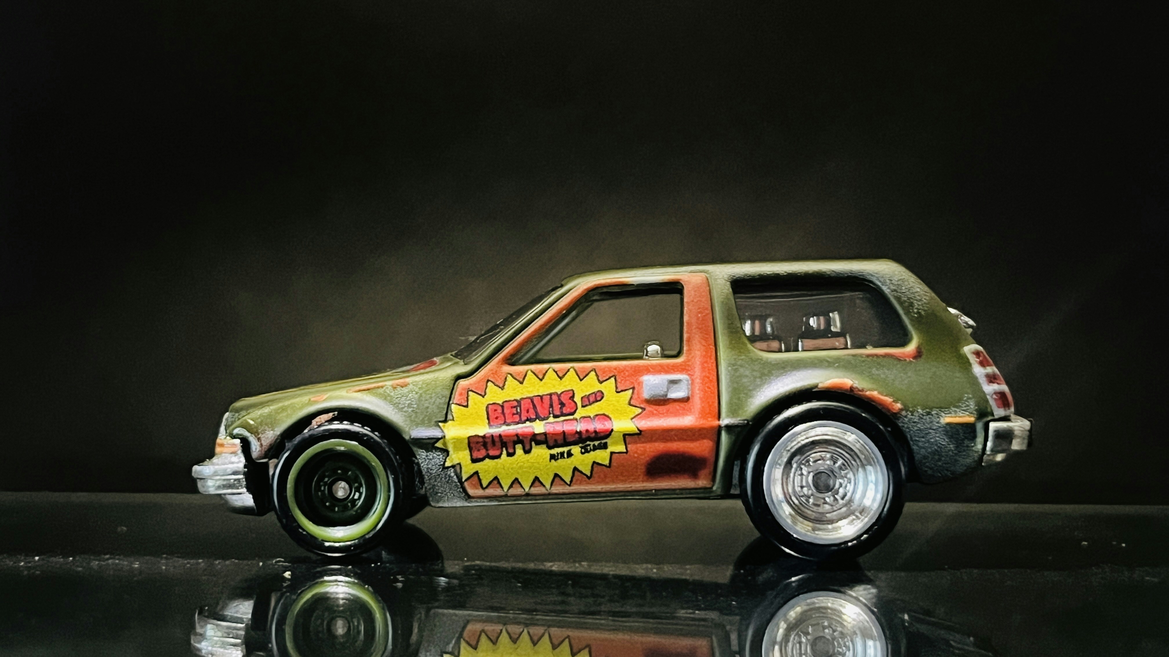 Hotwheels Premium Packin' Pacer | A vintage toy car with colorful decals