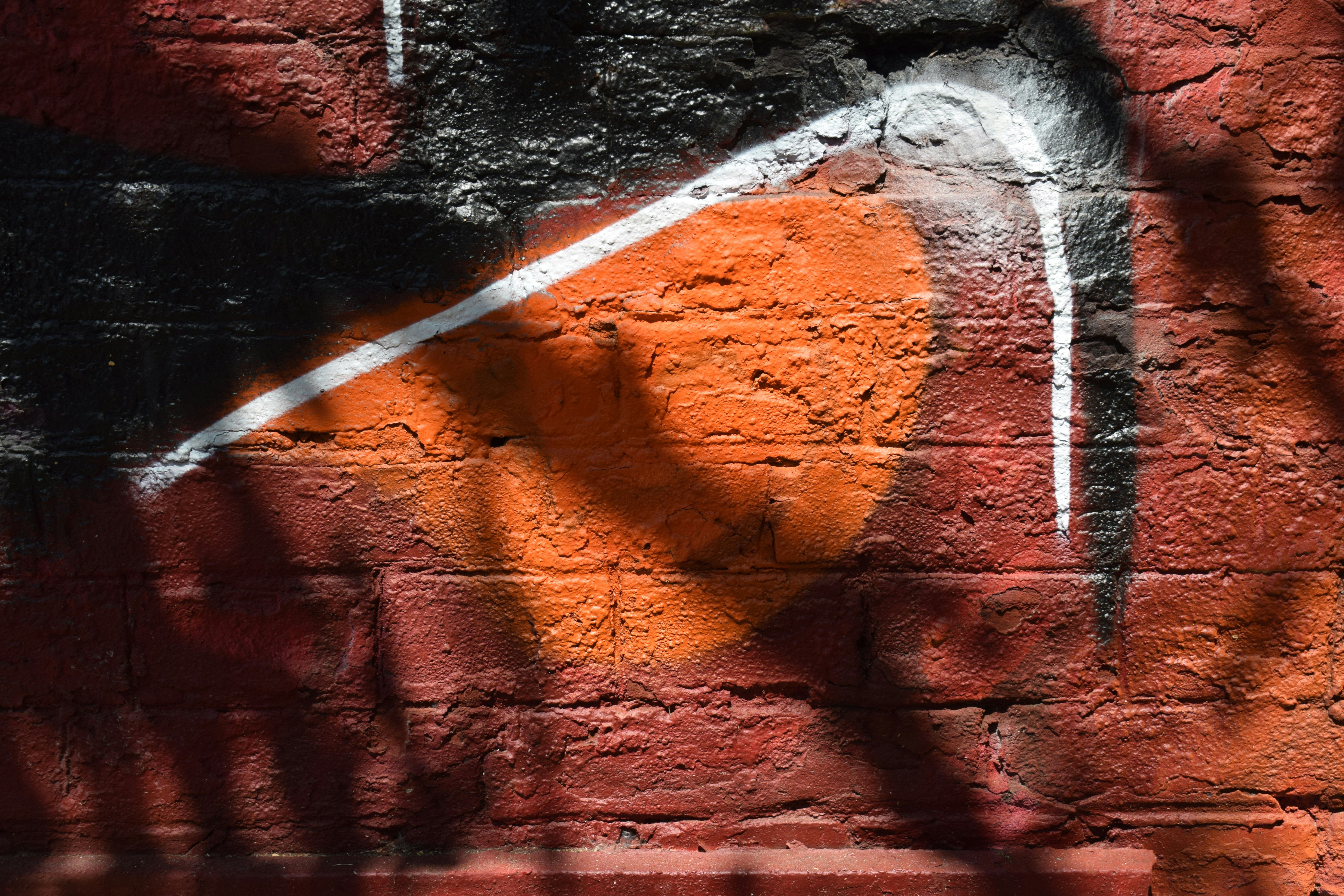 Graffiti art on a brick wall