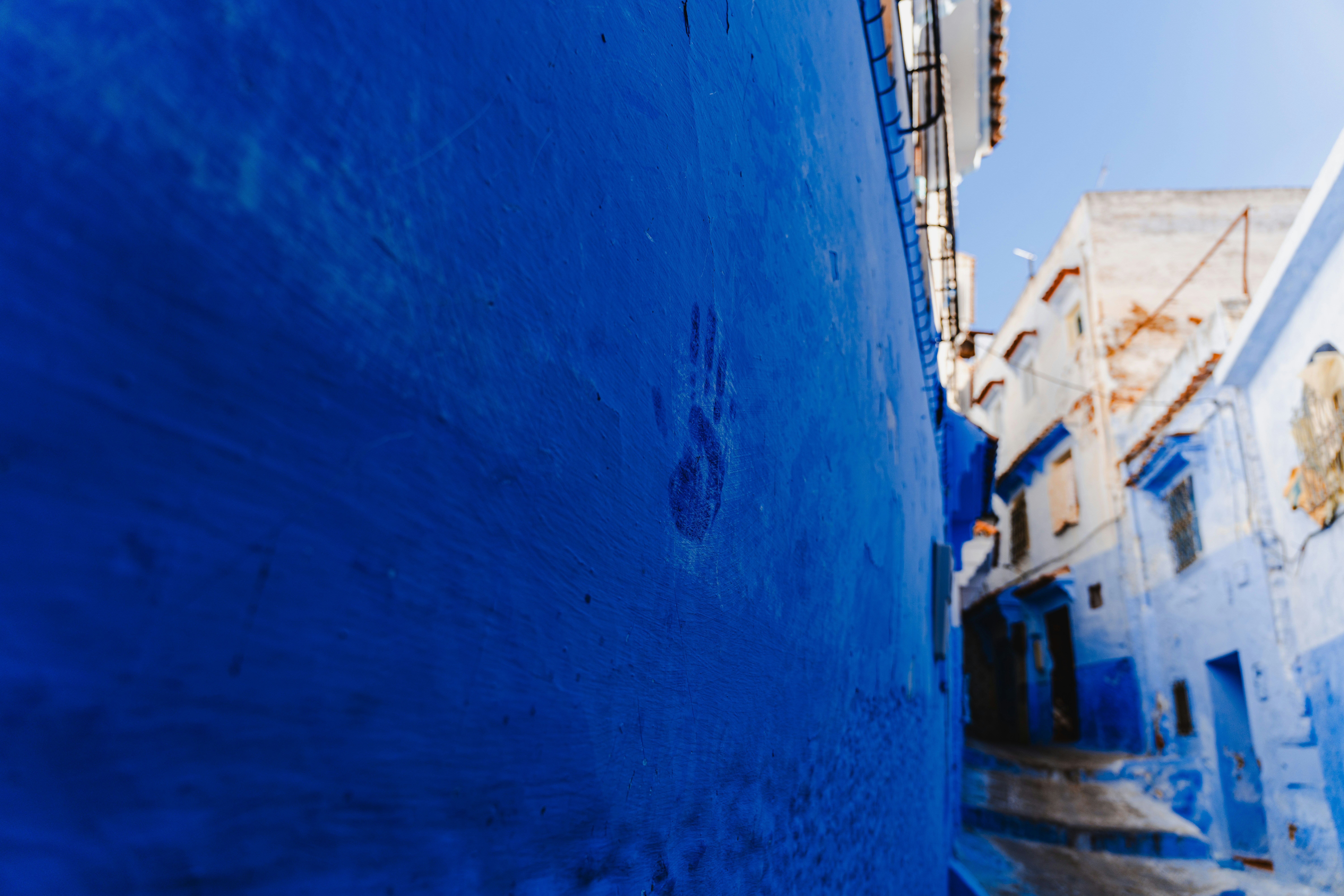 Azure Corridor: A Narrow Dawn through the Blues