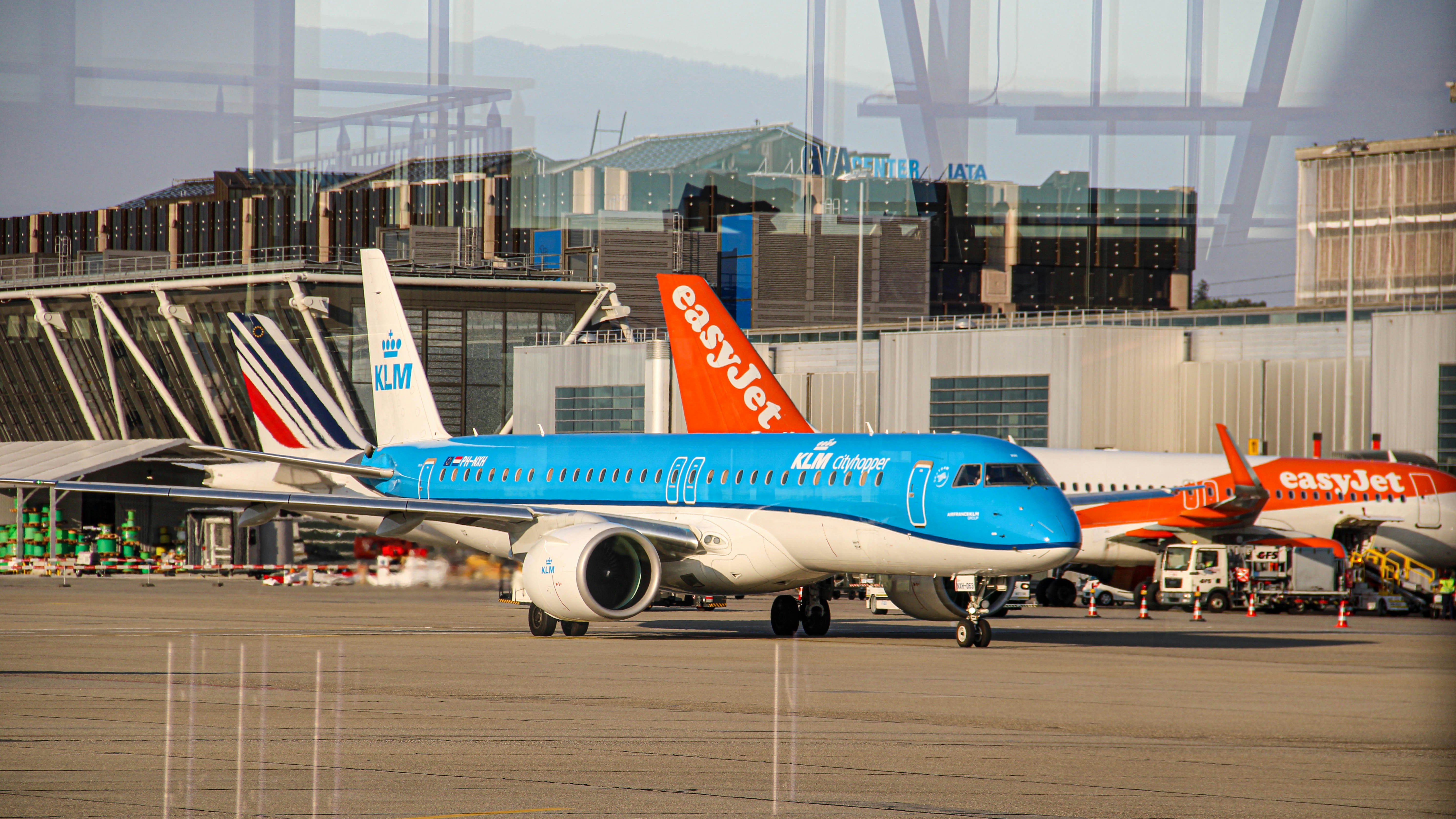 A Symphony of Aviation Colors at the Terminal